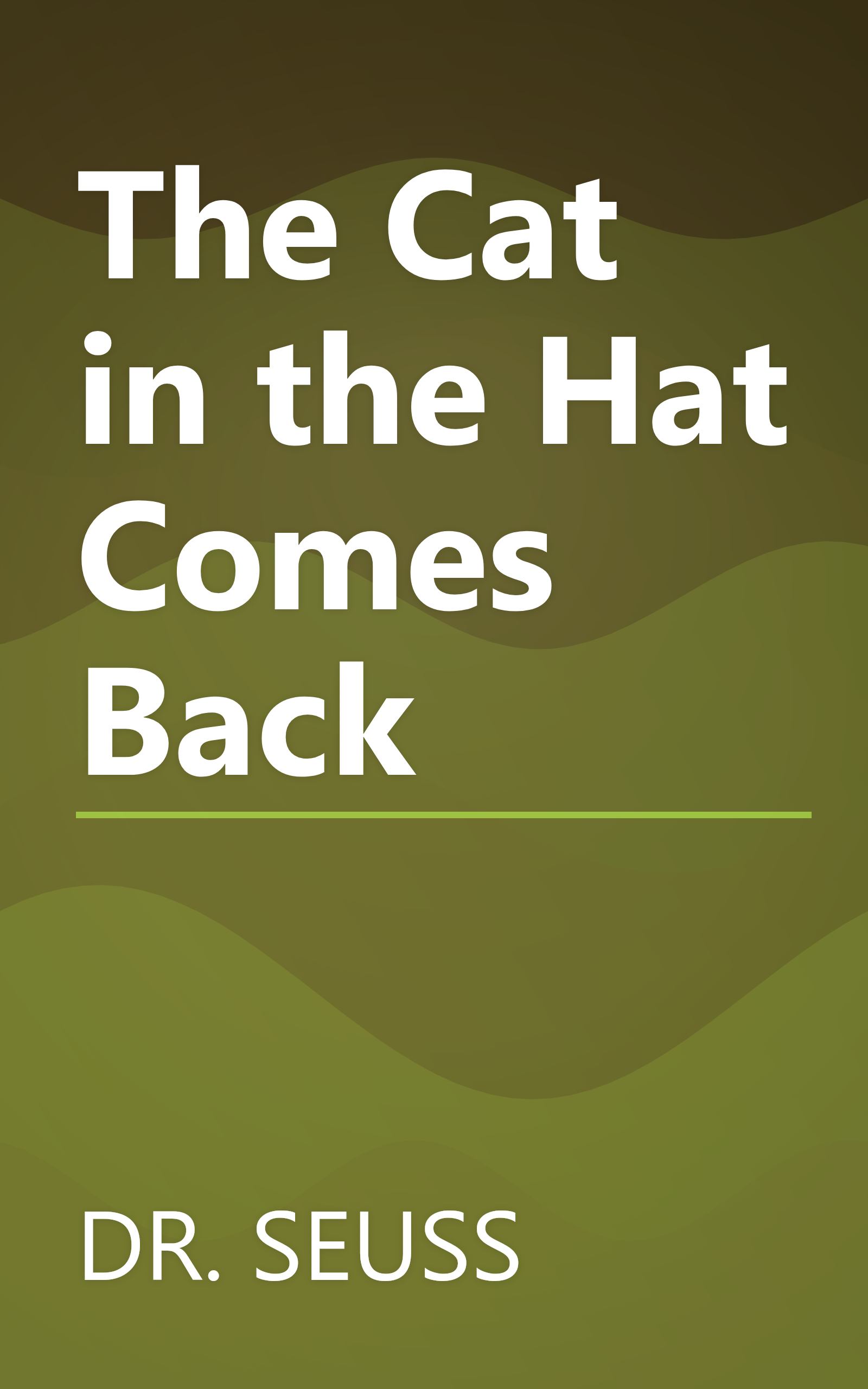 The Cat in the Hat Comes Back book cover