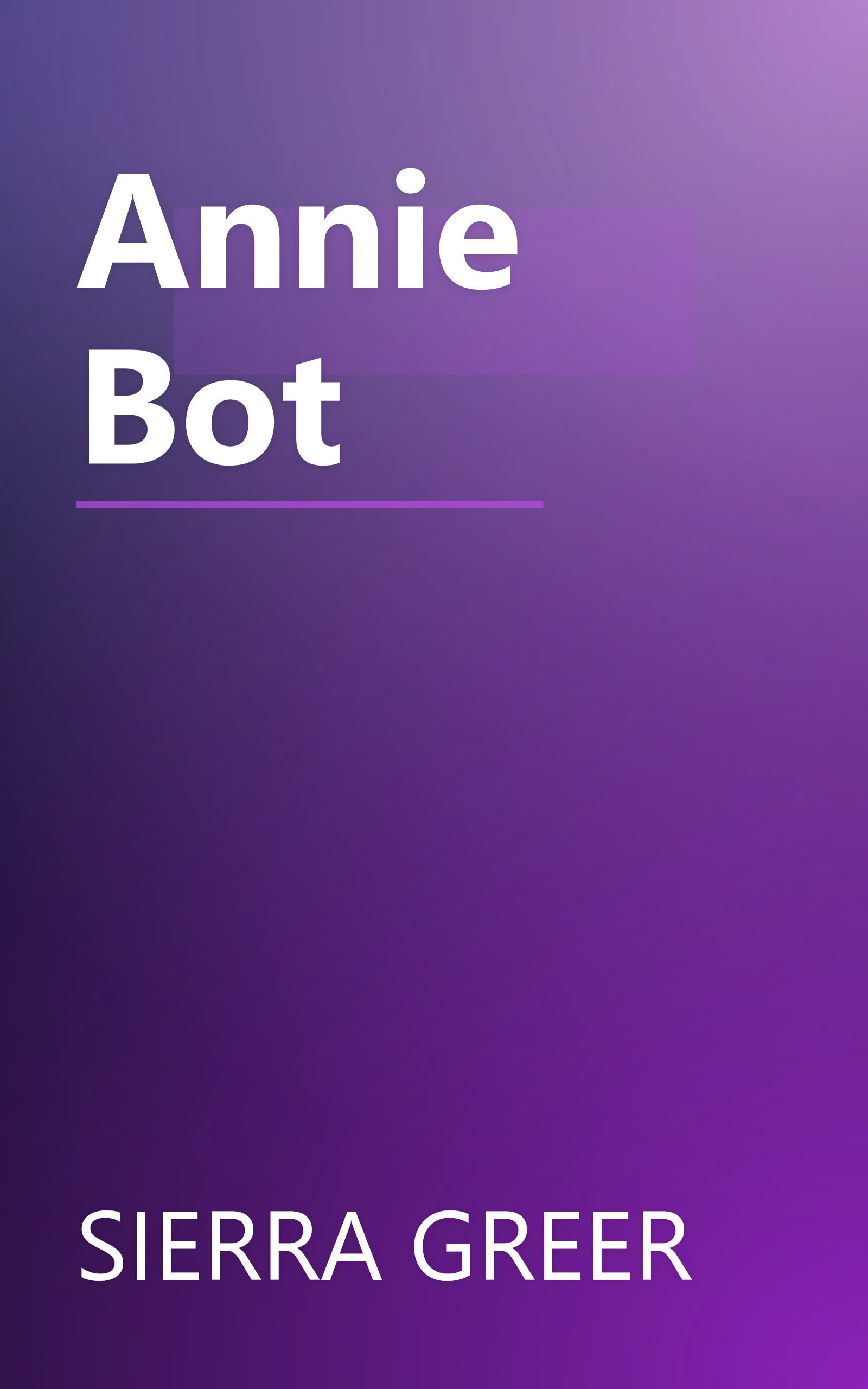 Annie Bot book cover