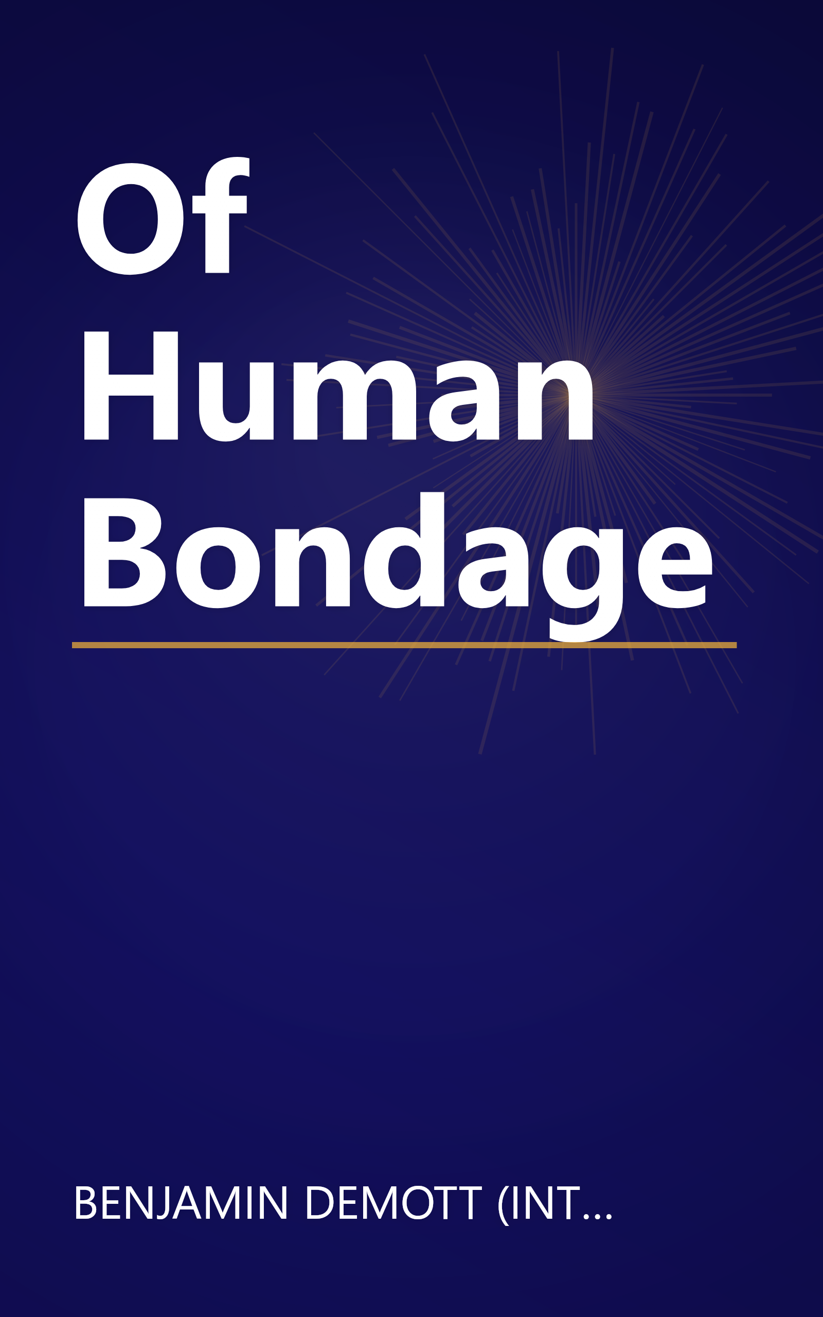 Of Human Bondage book cover