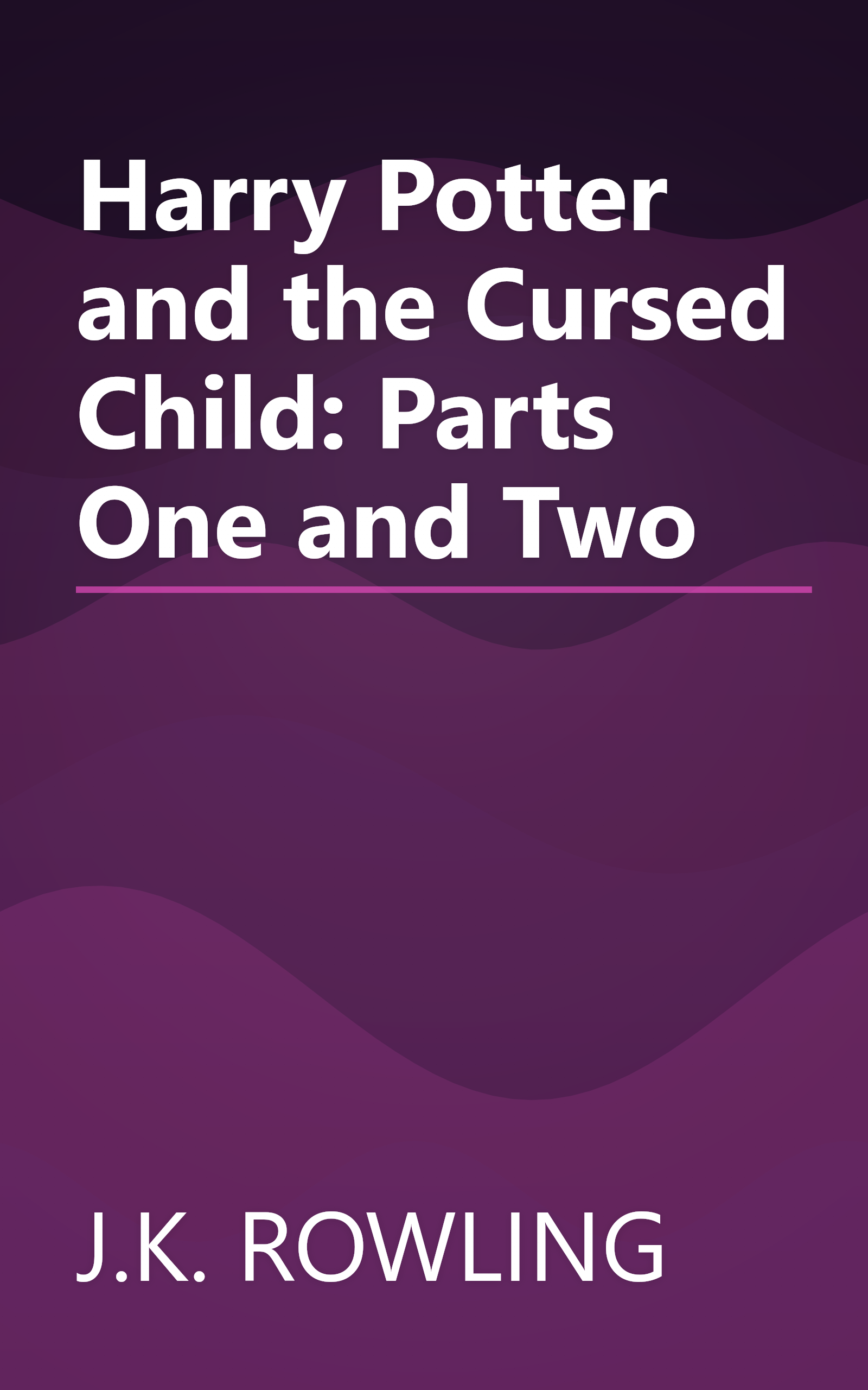 Harry Potter and the Cursed Child: Parts One and Two book cover
