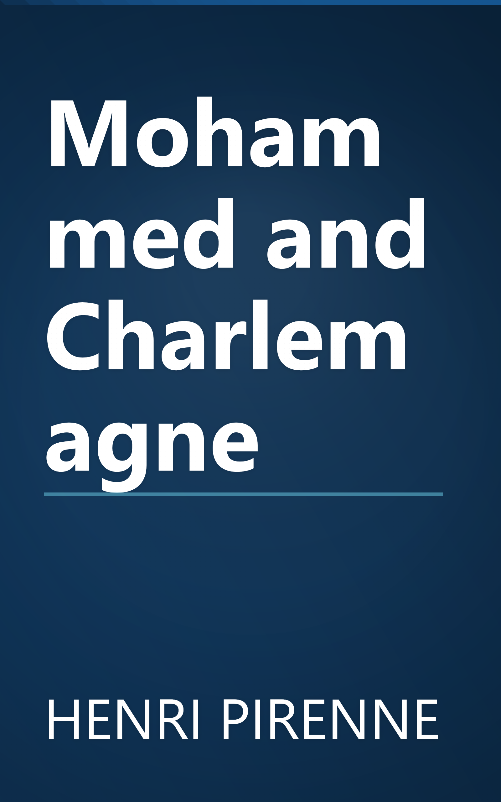 Mohammed and Charlemagne book cover