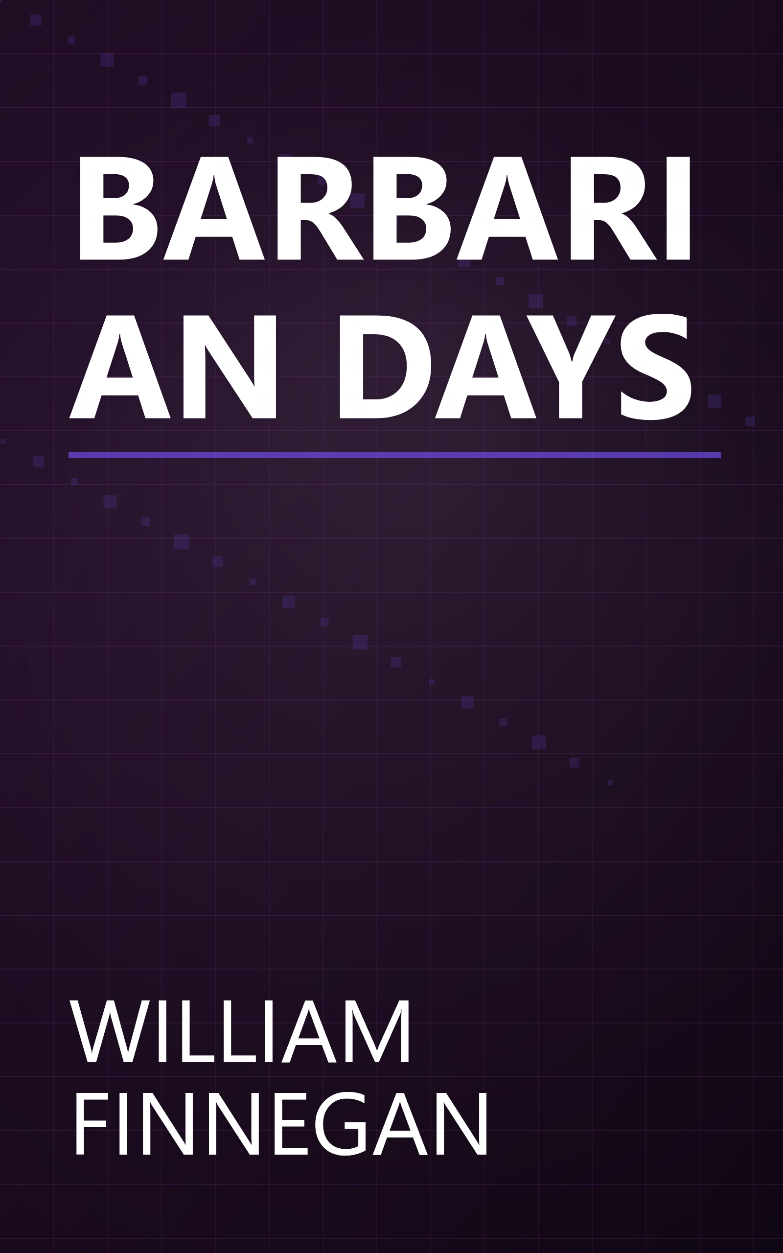 BARBARIAN DAYS book cover