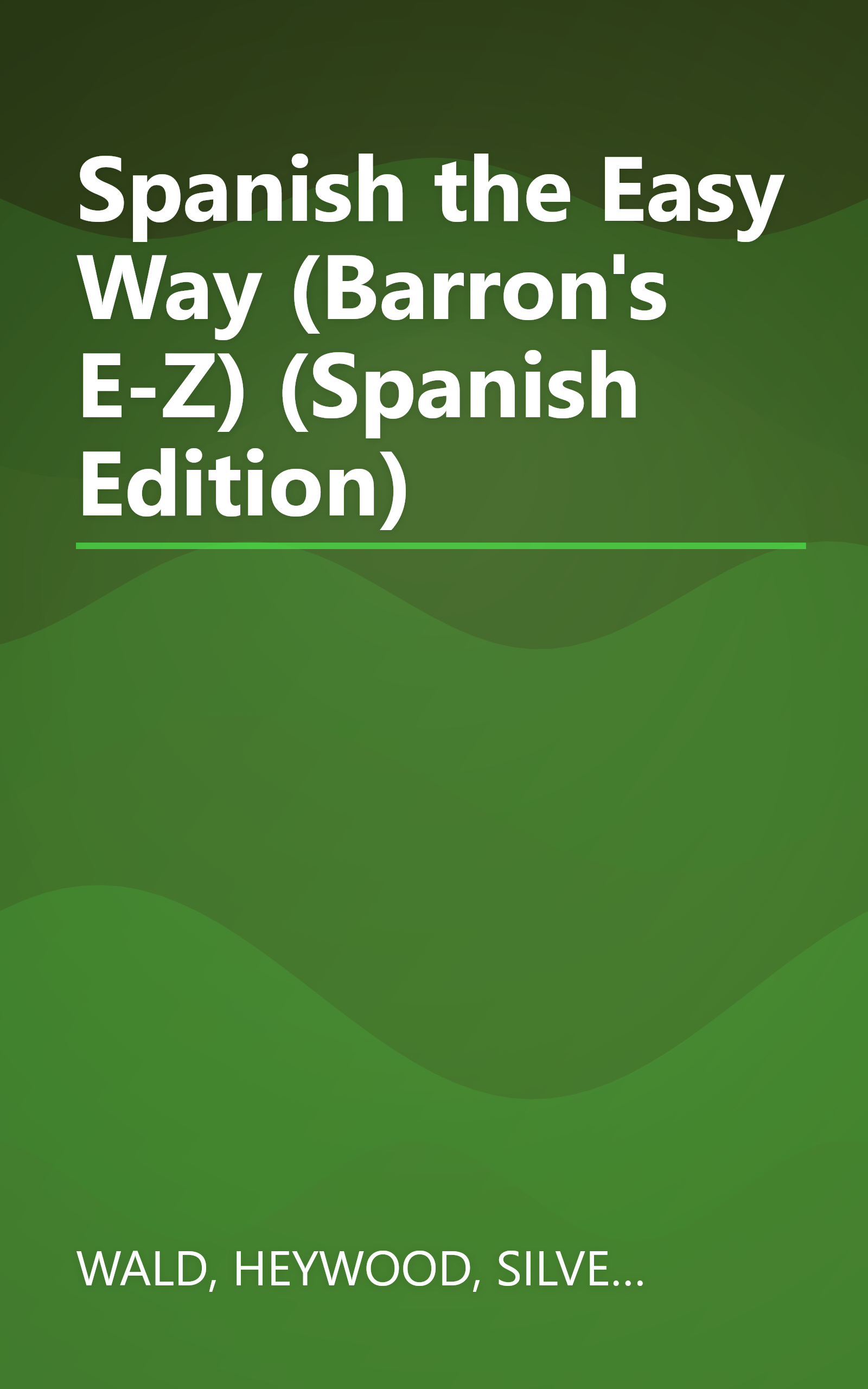 Spanish the Easy Way (Barron's E-Z) (Spanish Edition) book cover
