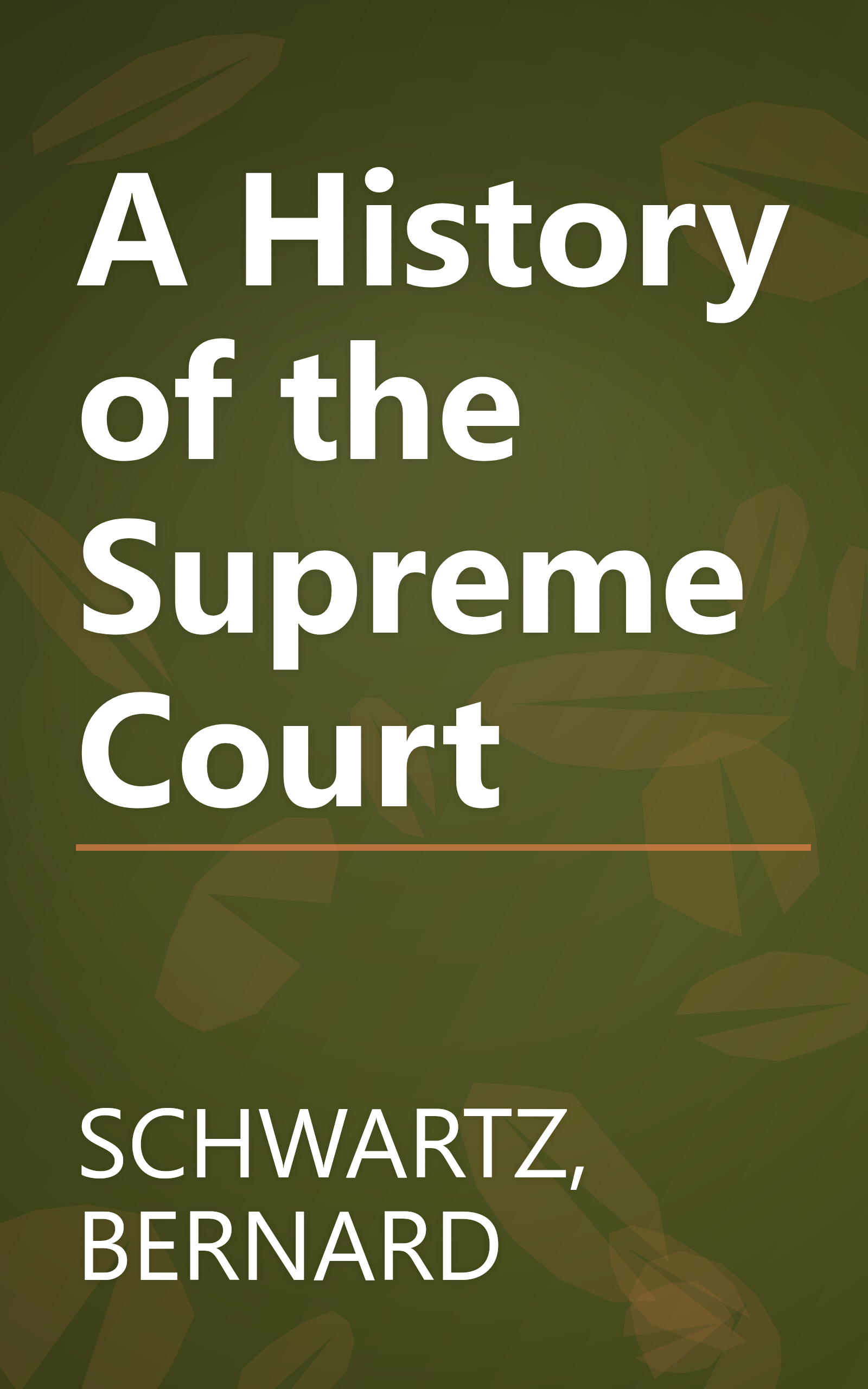 A History of the Supreme Court book cover