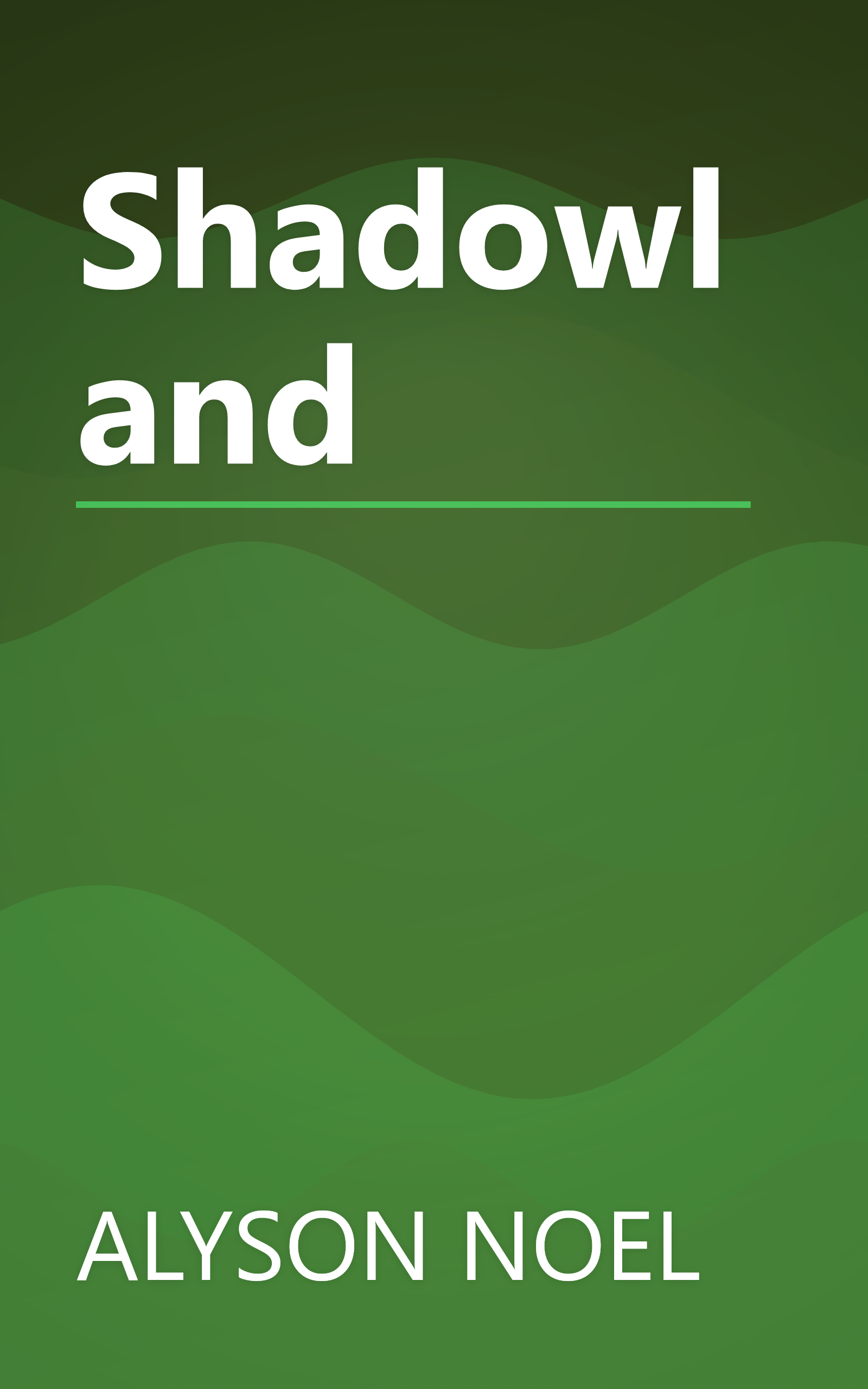 Shadowland book cover