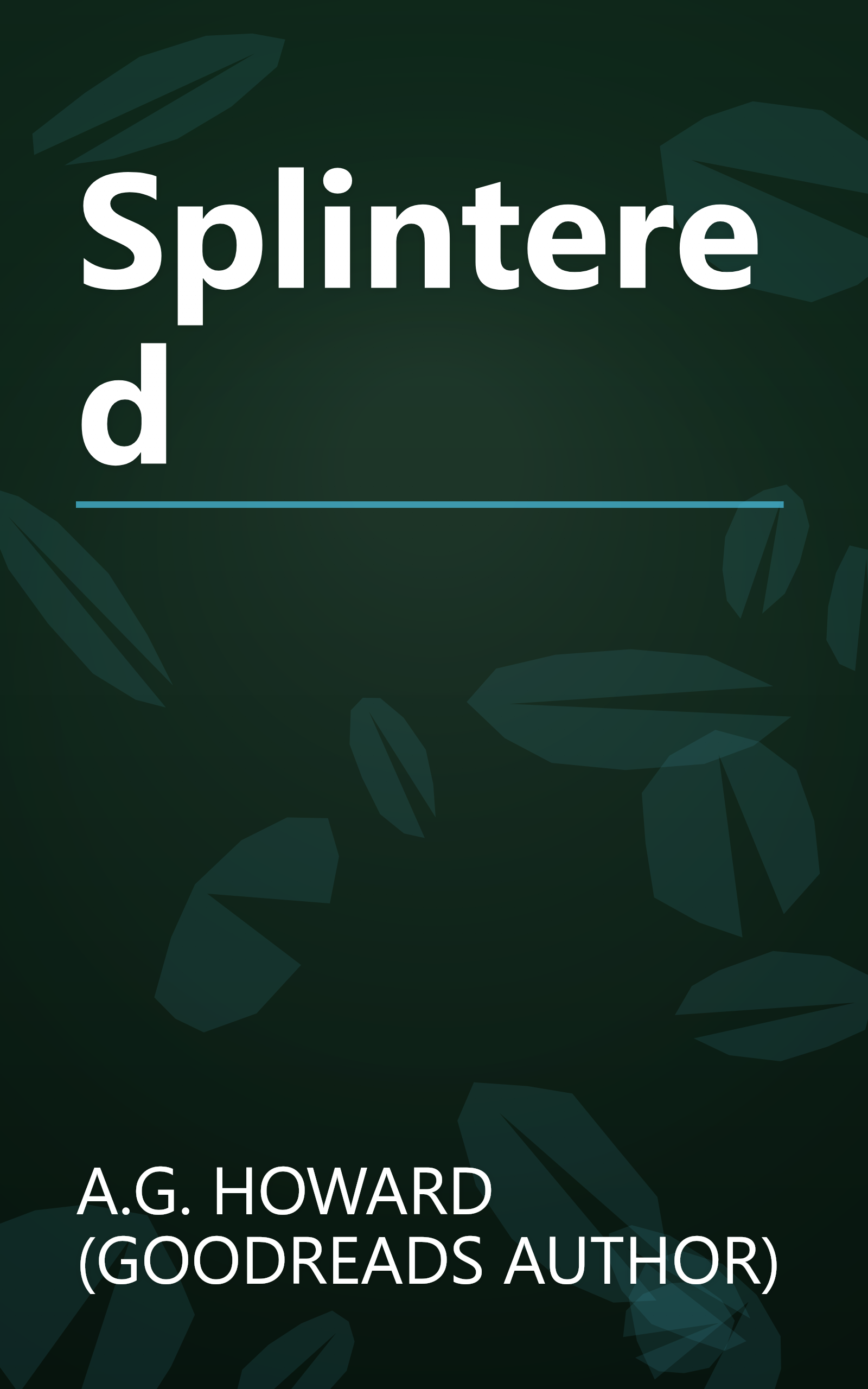 Splintered book cover