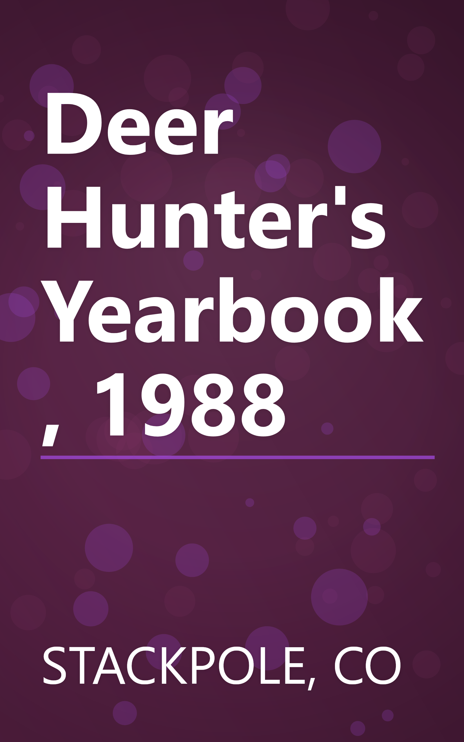 Deer Hunter's Yearbook, 1988 book cover