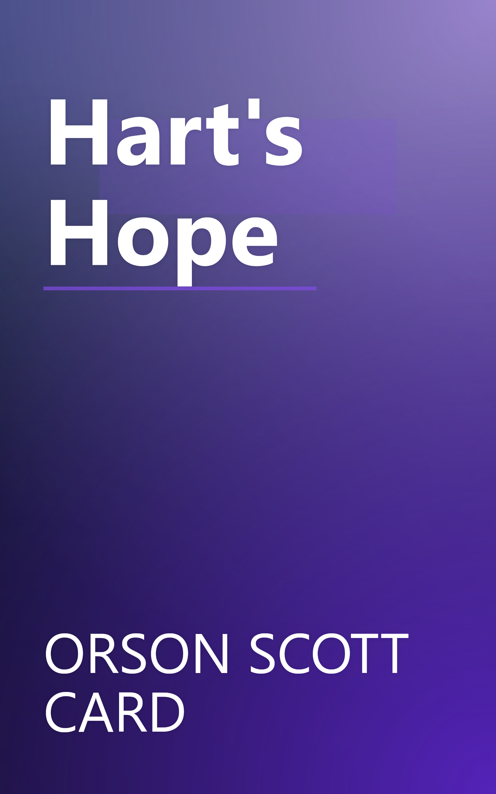 Hart's Hope book cover