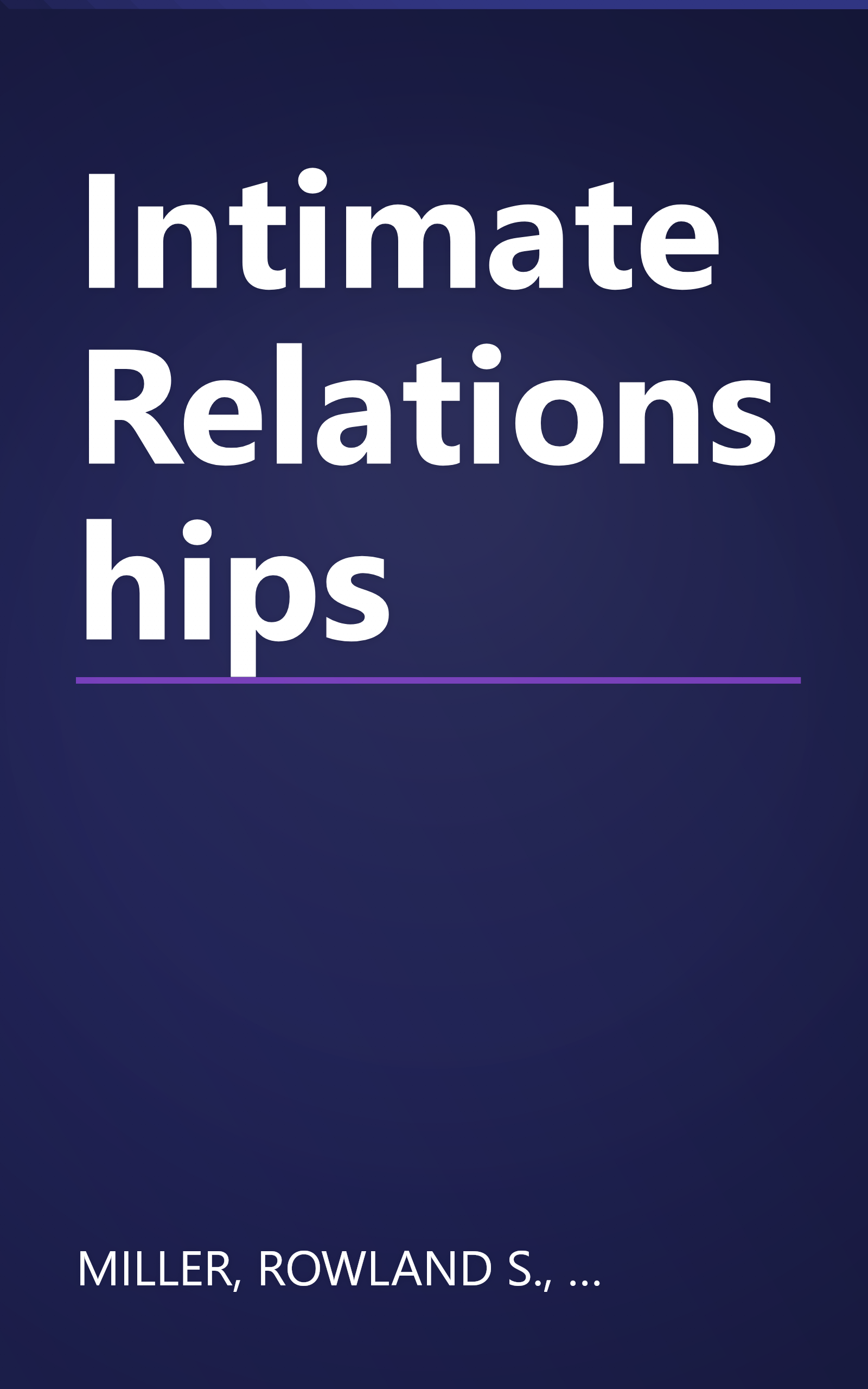 Intimate Relationships book cover