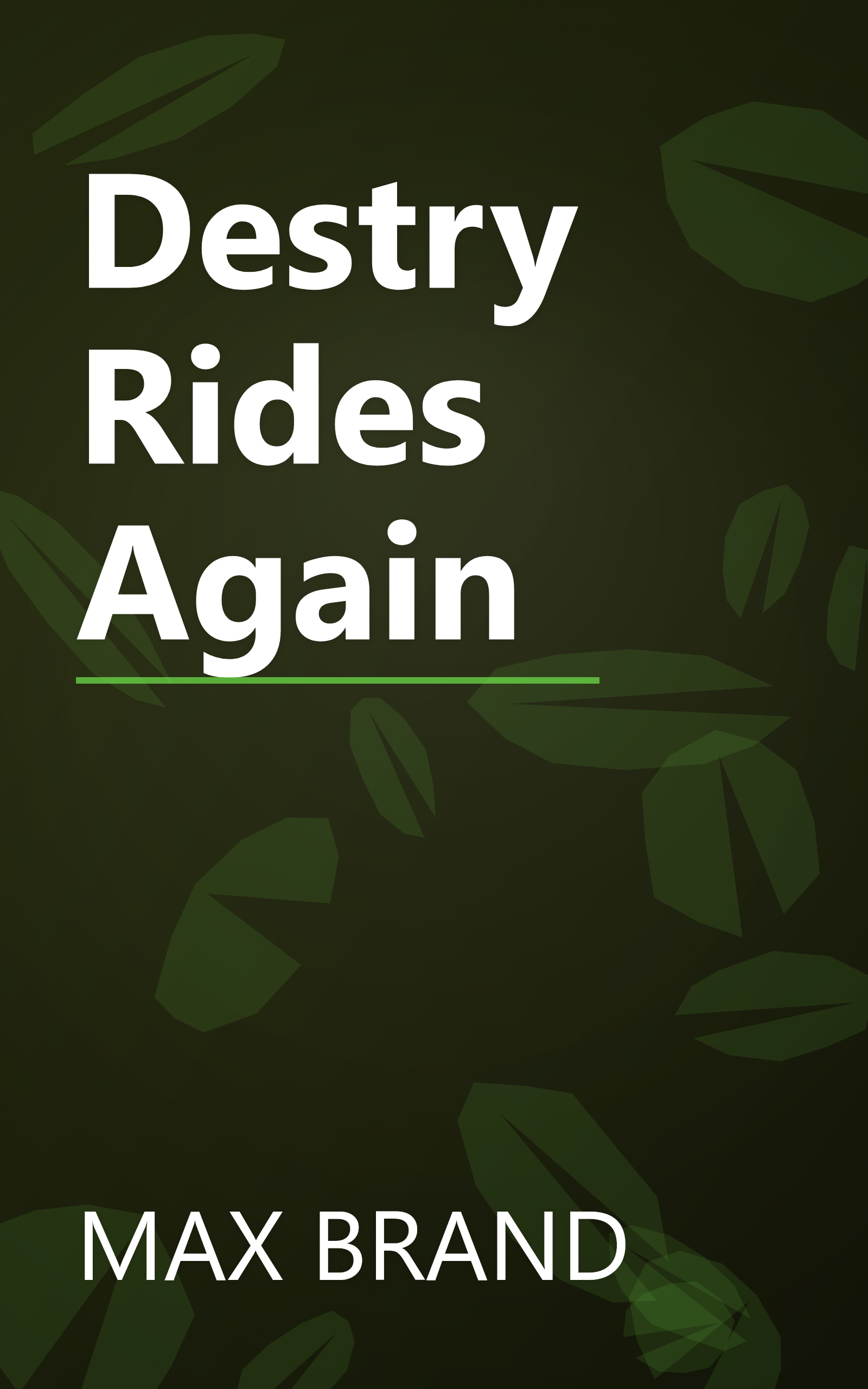Destry Rides Again book cover