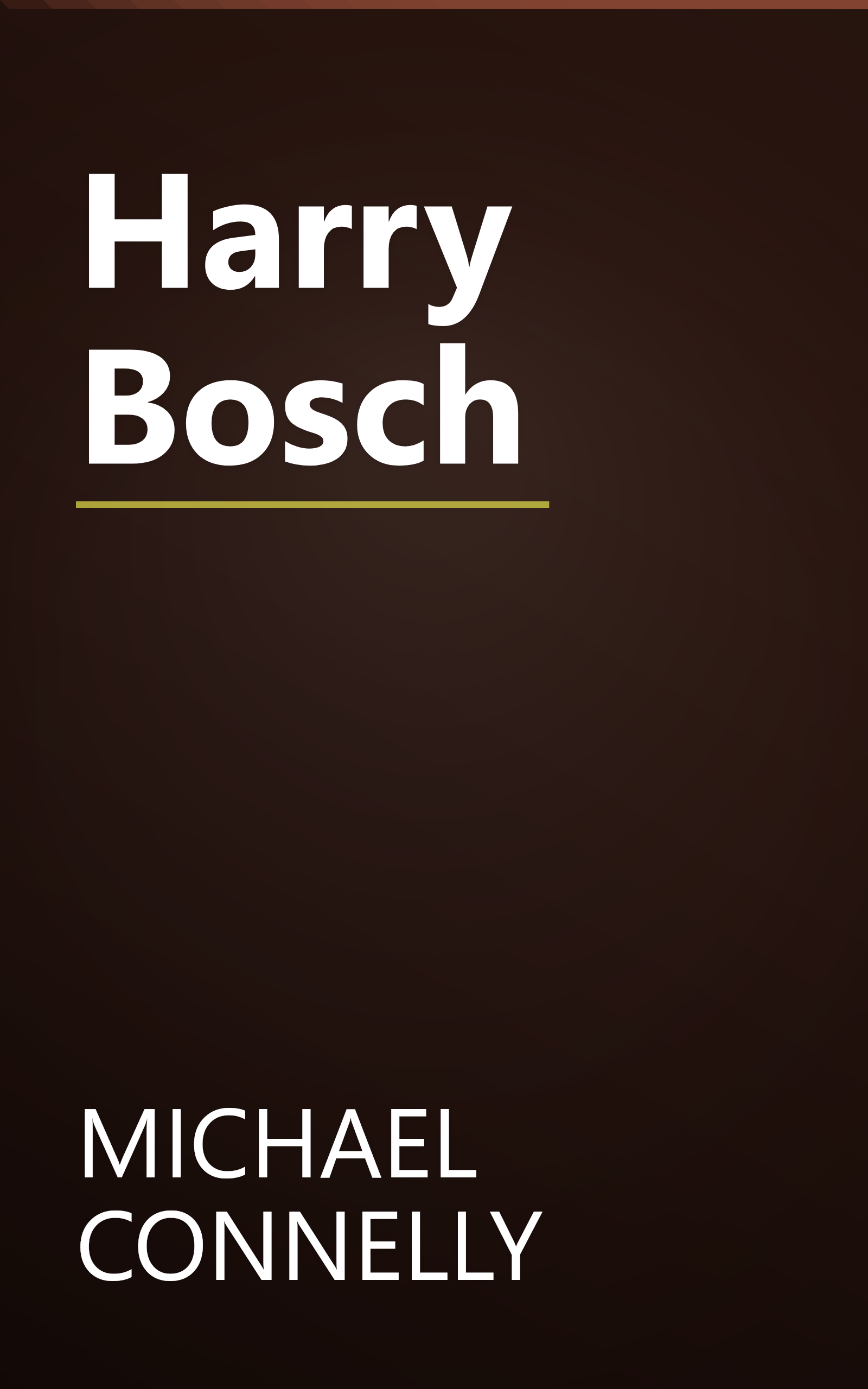 Harry Bosch book cover