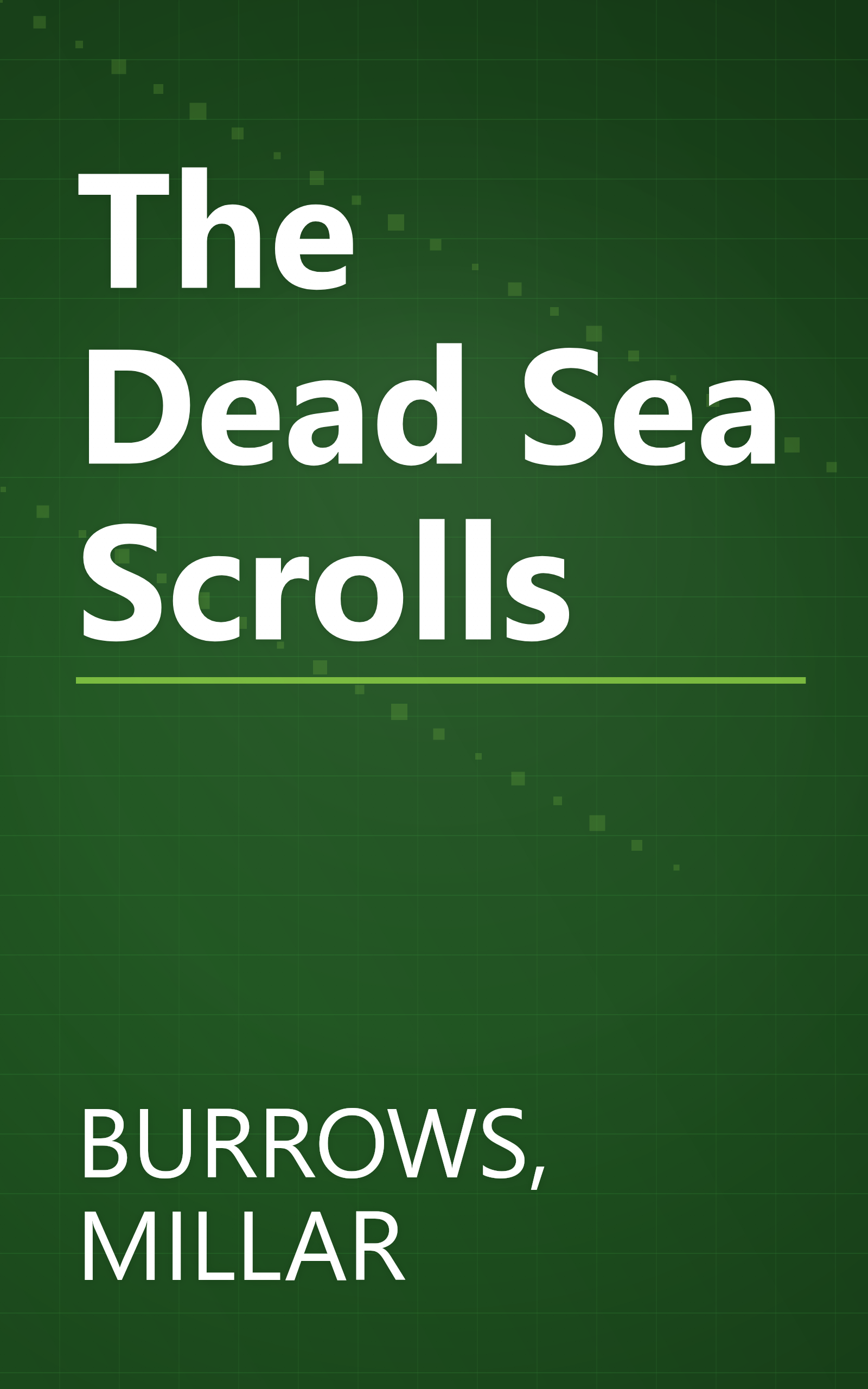 The Dead Sea Scrolls book cover