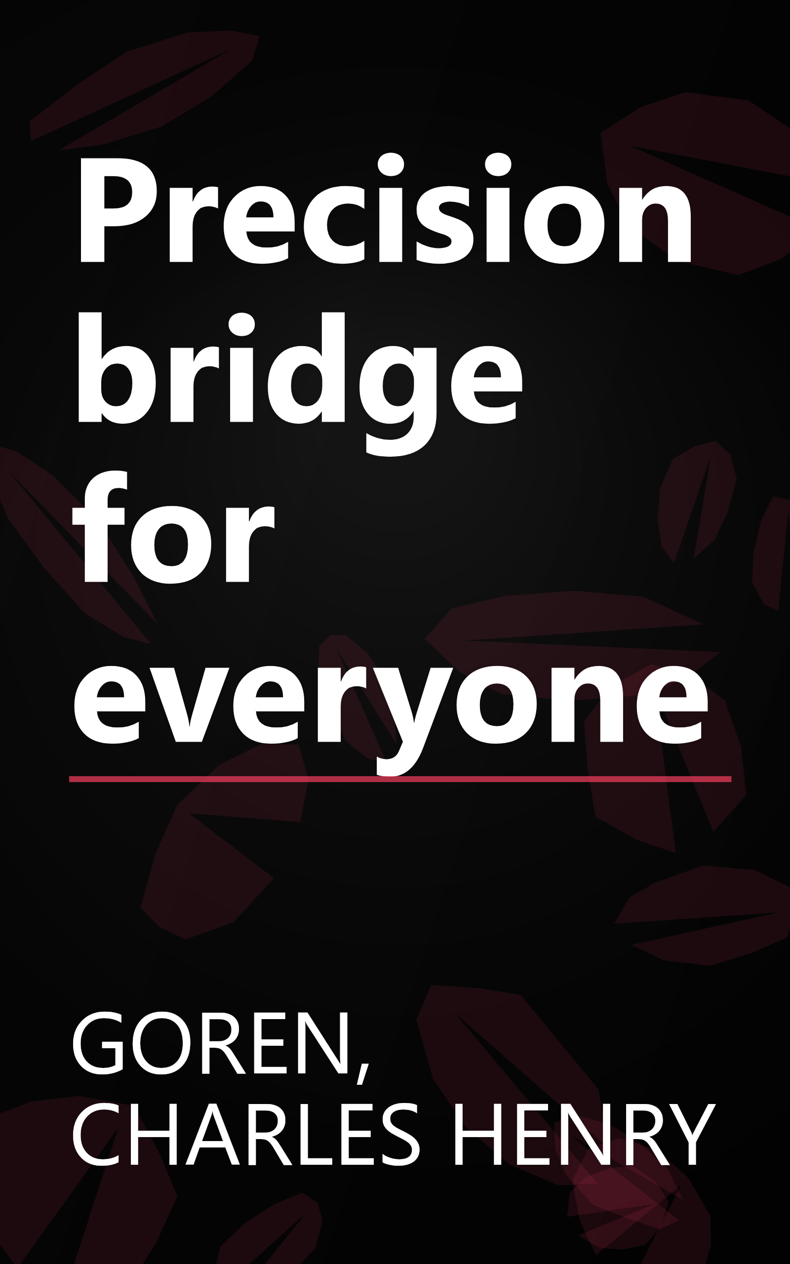 Precision bridge for everyone book cover