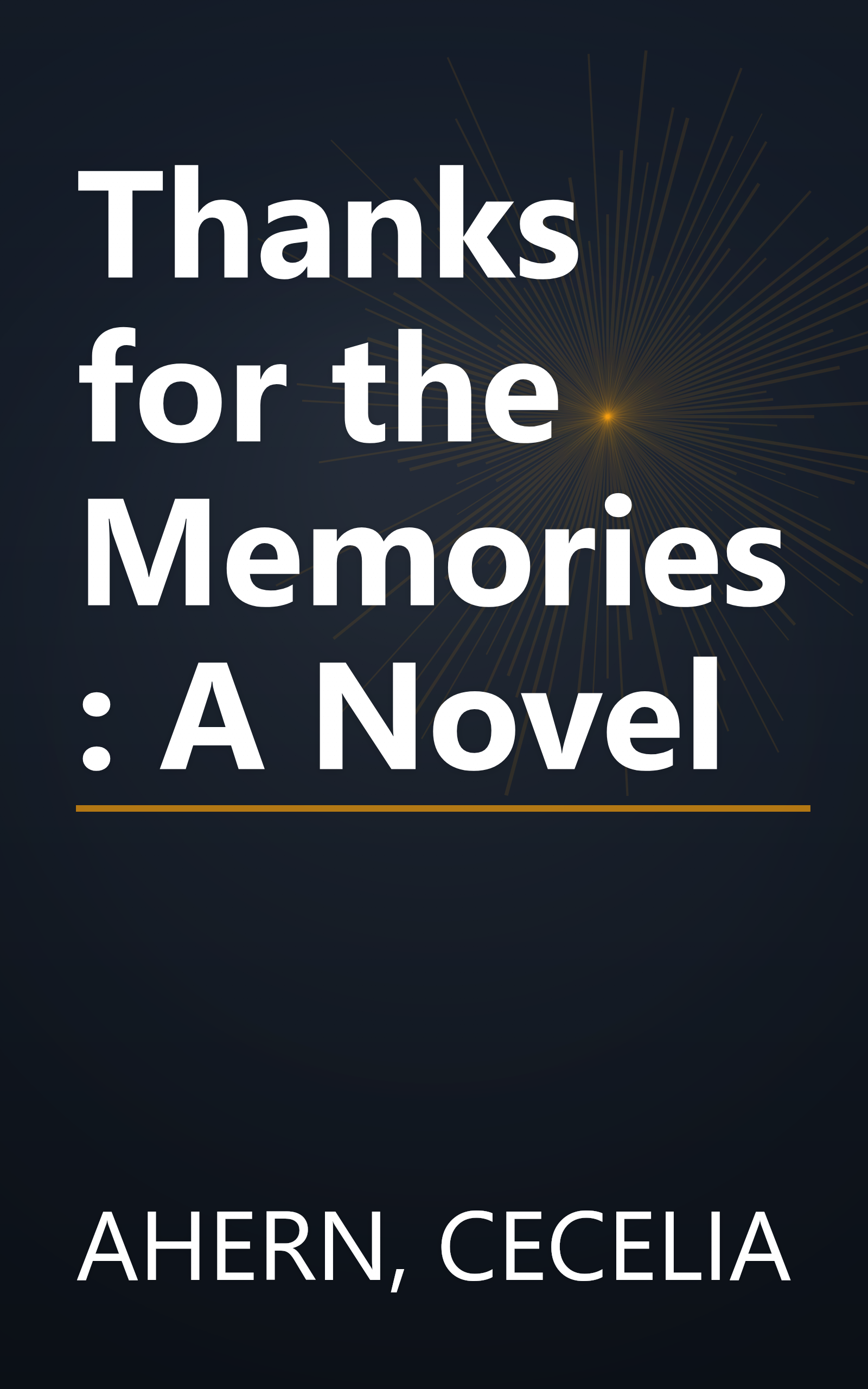 Thanks for the Memories: A Novel book cover