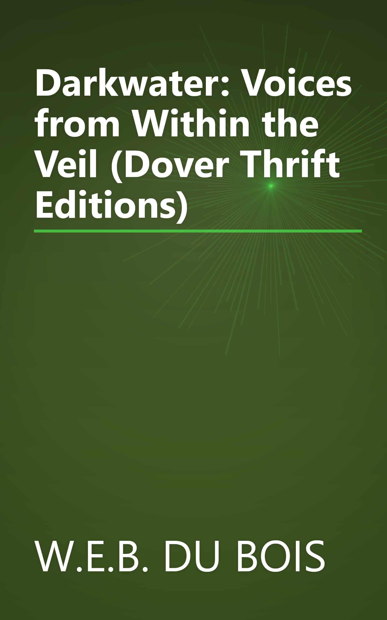 Darkwater: Voices from Within the Veil (Dover Thrift Editions) book cover