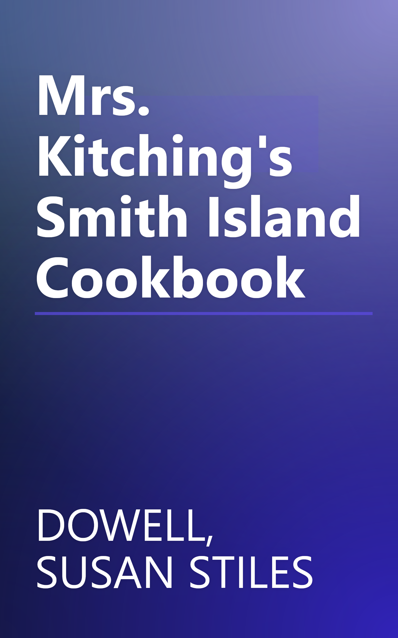 Mrs. Kitching's Smith Island Cookbook book cover