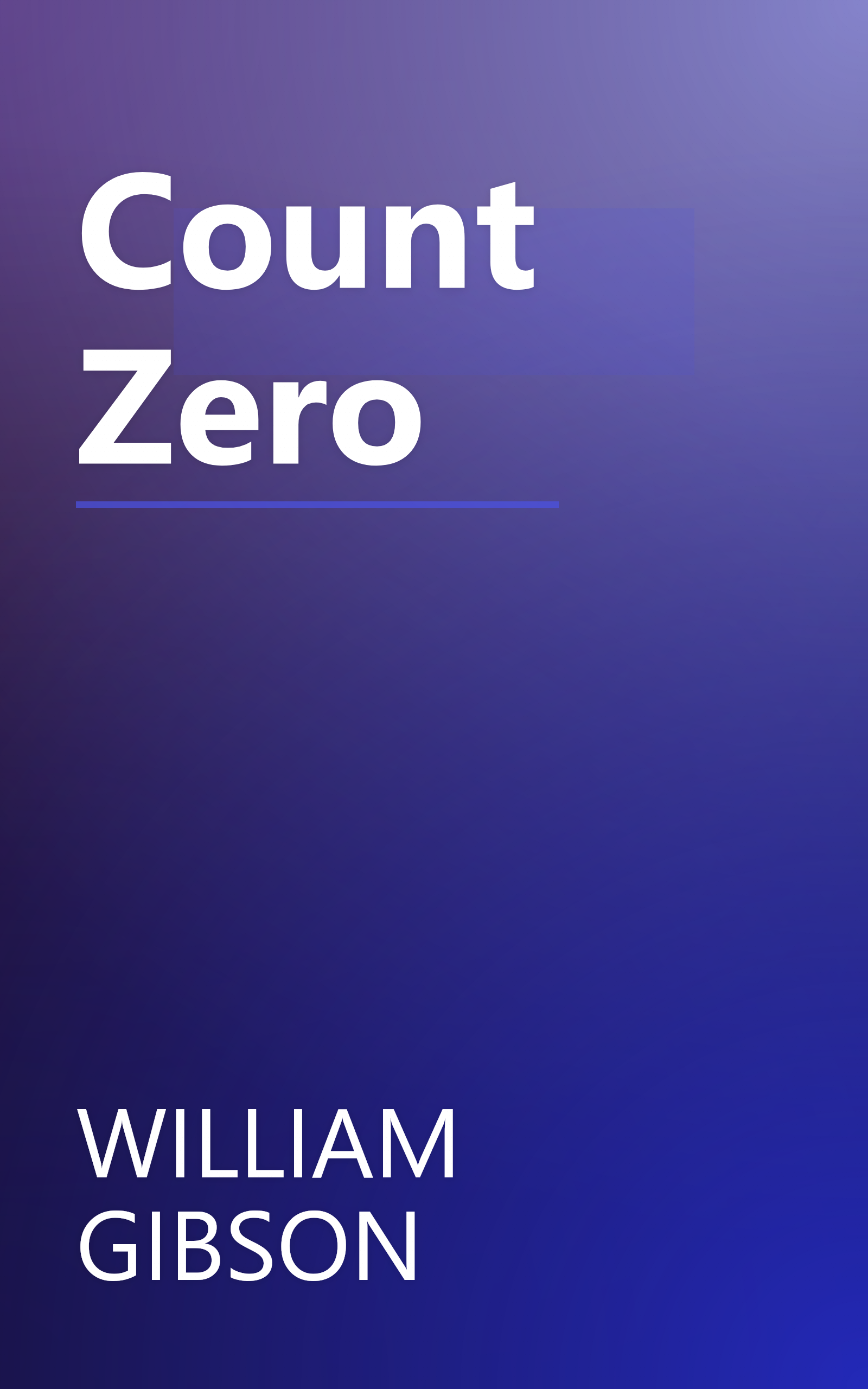Count Zero book cover