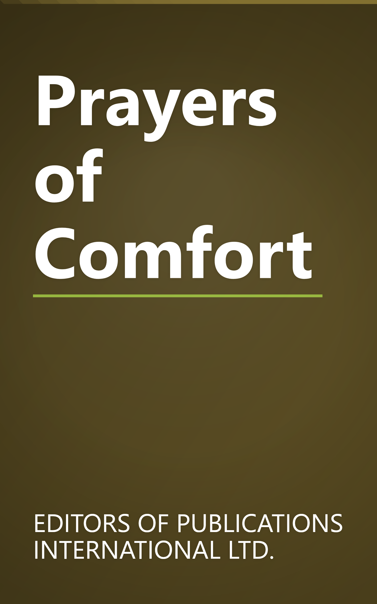 Prayers of Comfort book cover