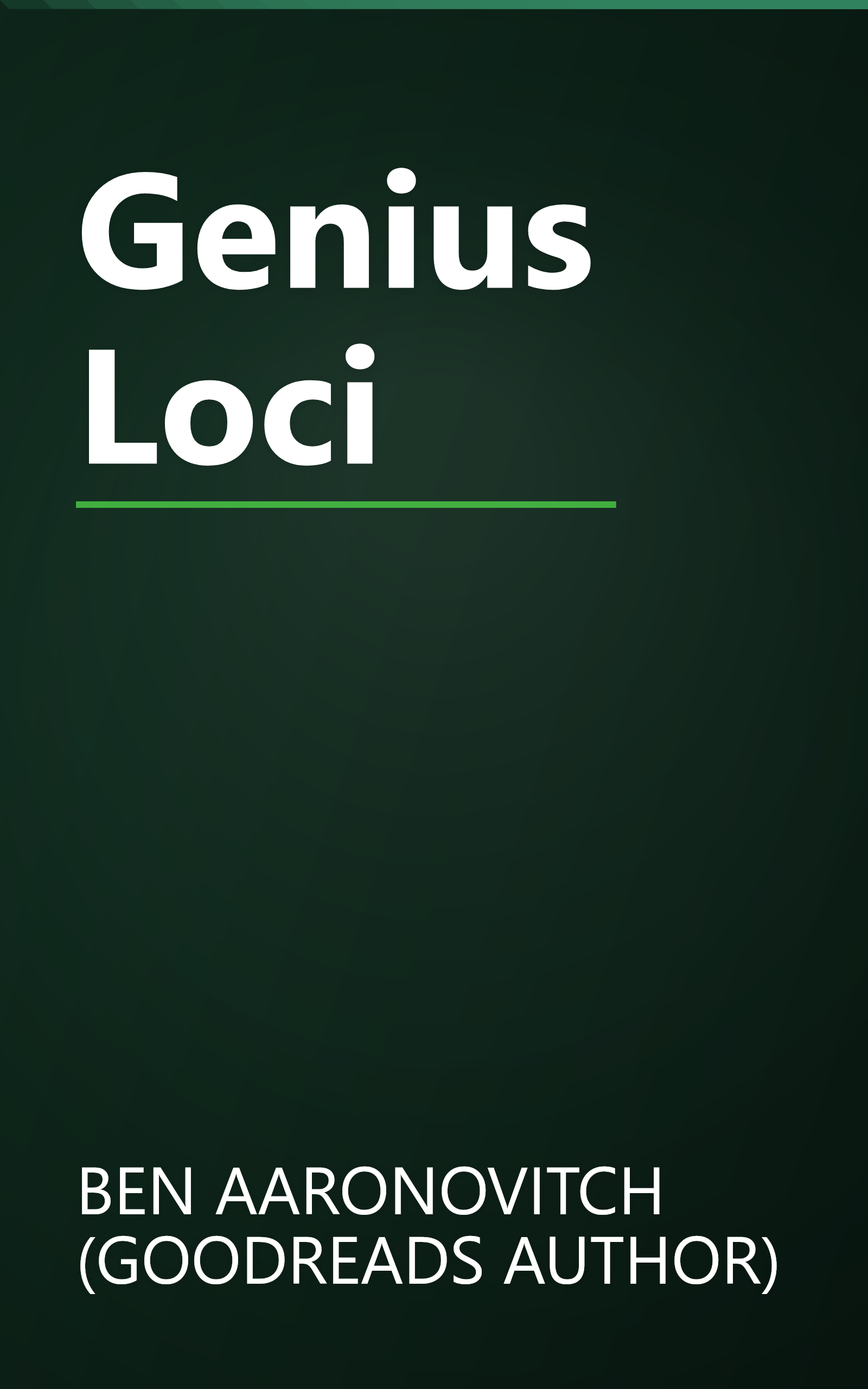 Genius Loci book cover