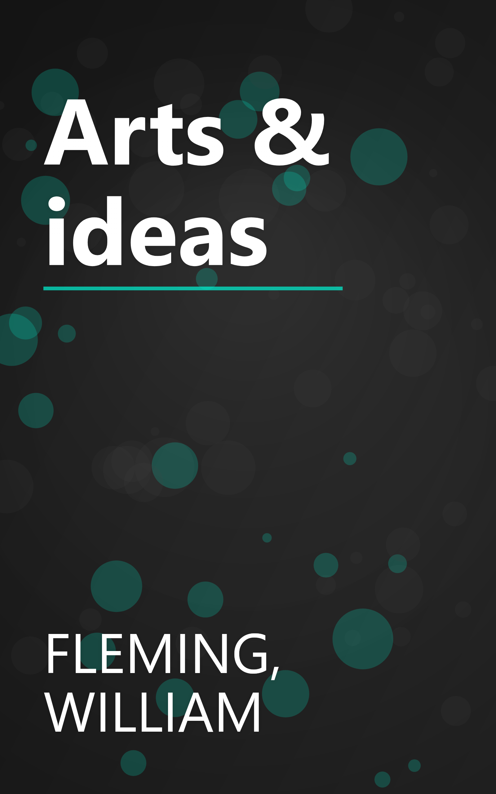 Arts & ideas book cover