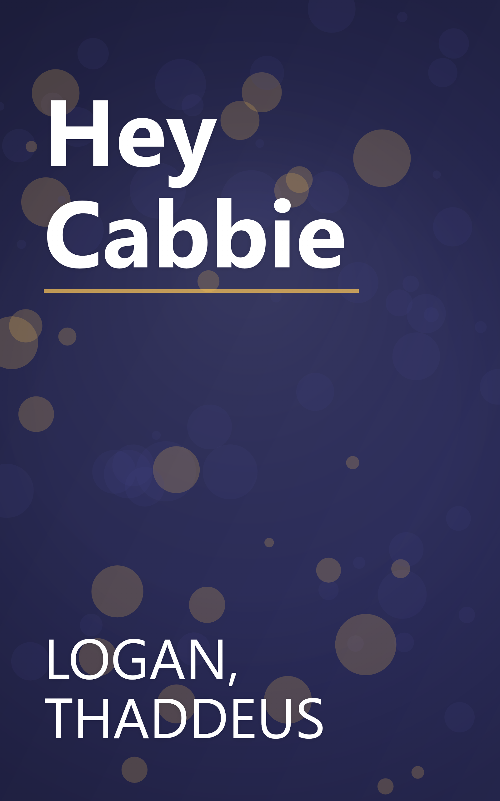 Hey Cabbie book cover