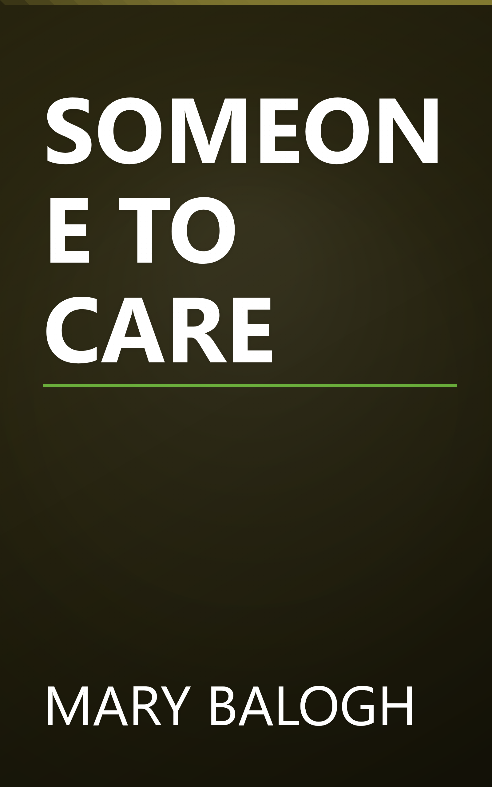SOMEONE TO CARE book cover