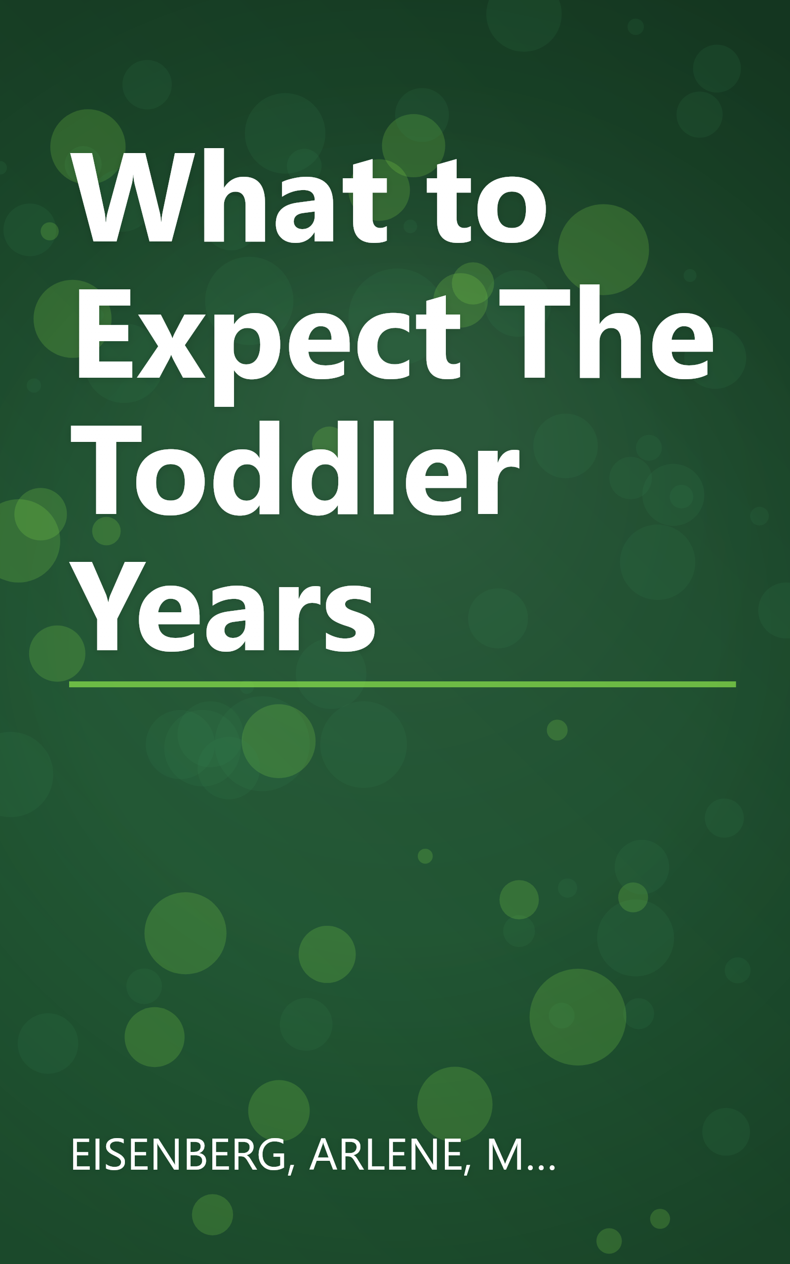 What to Expect The Toddler Years book cover