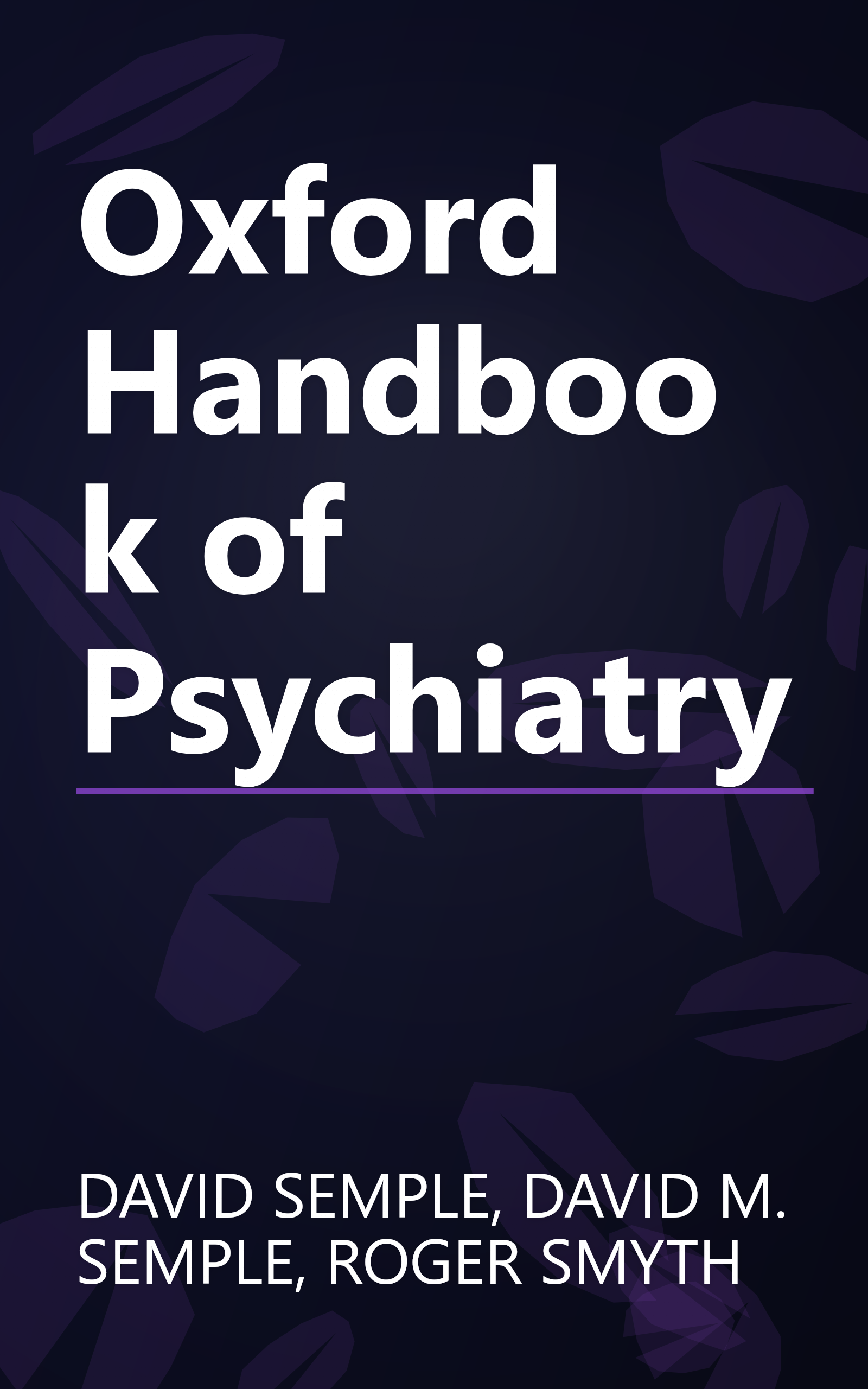 Oxford Handbook of Psychiatry book cover