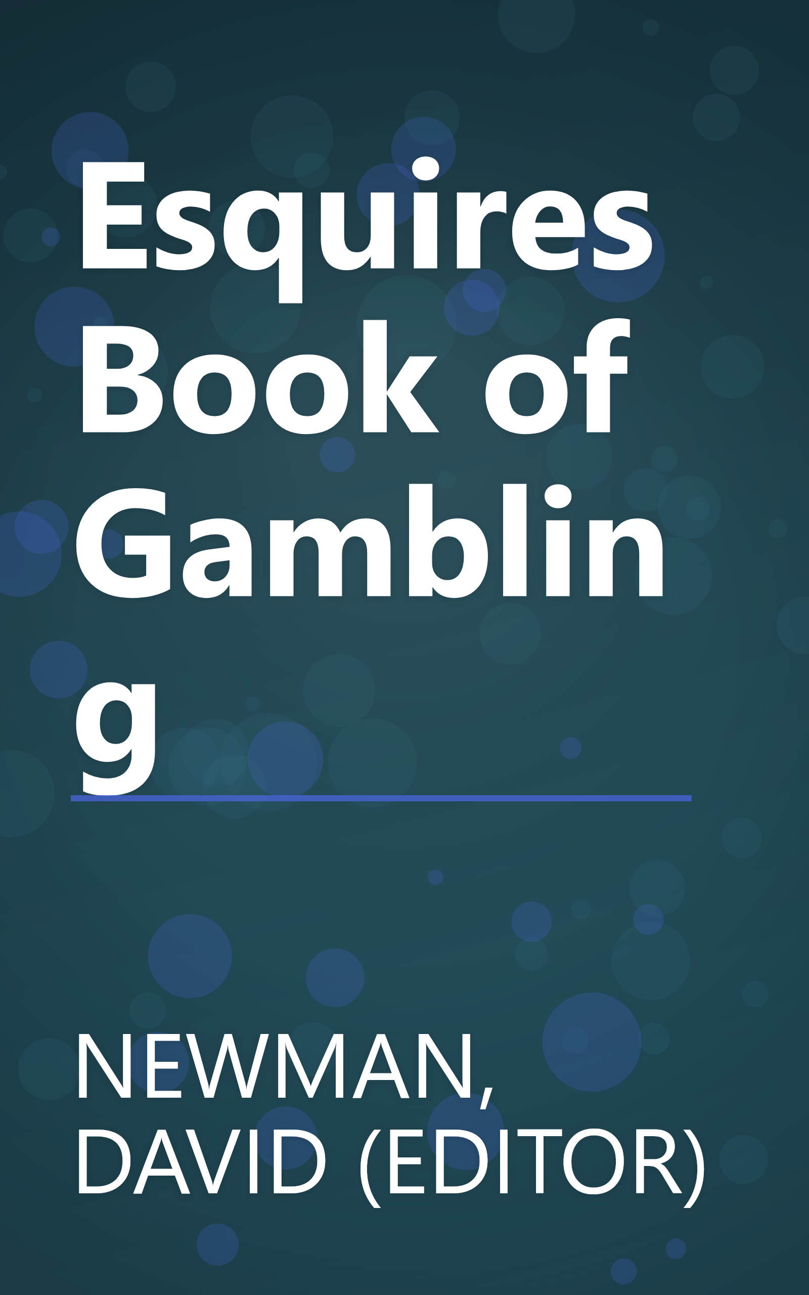Esquires Book of Gambling book cover