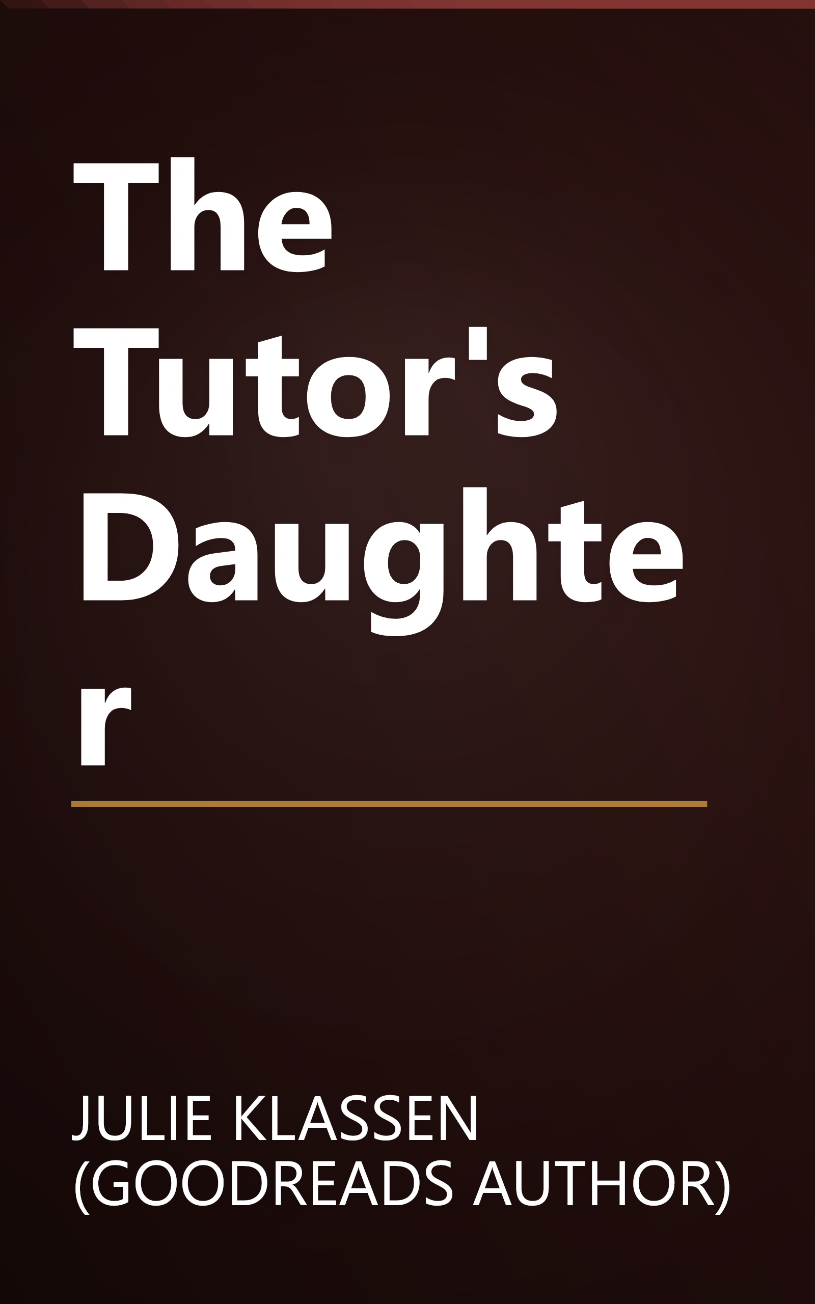 The Tutor's Daughter book cover