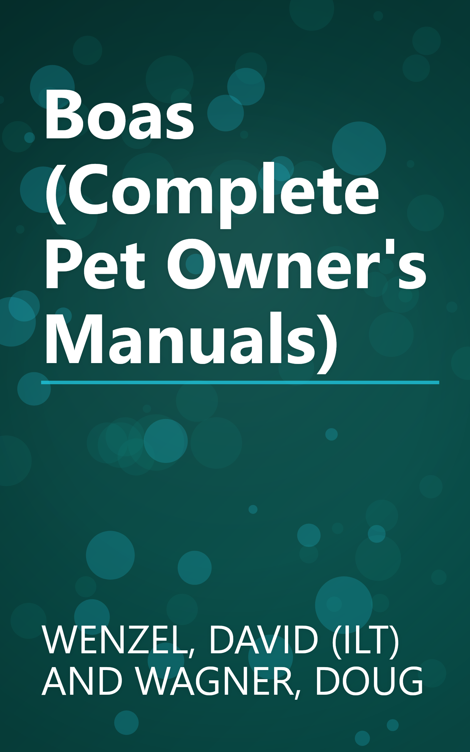 Boas (Complete Pet Owner's Manuals) book cover