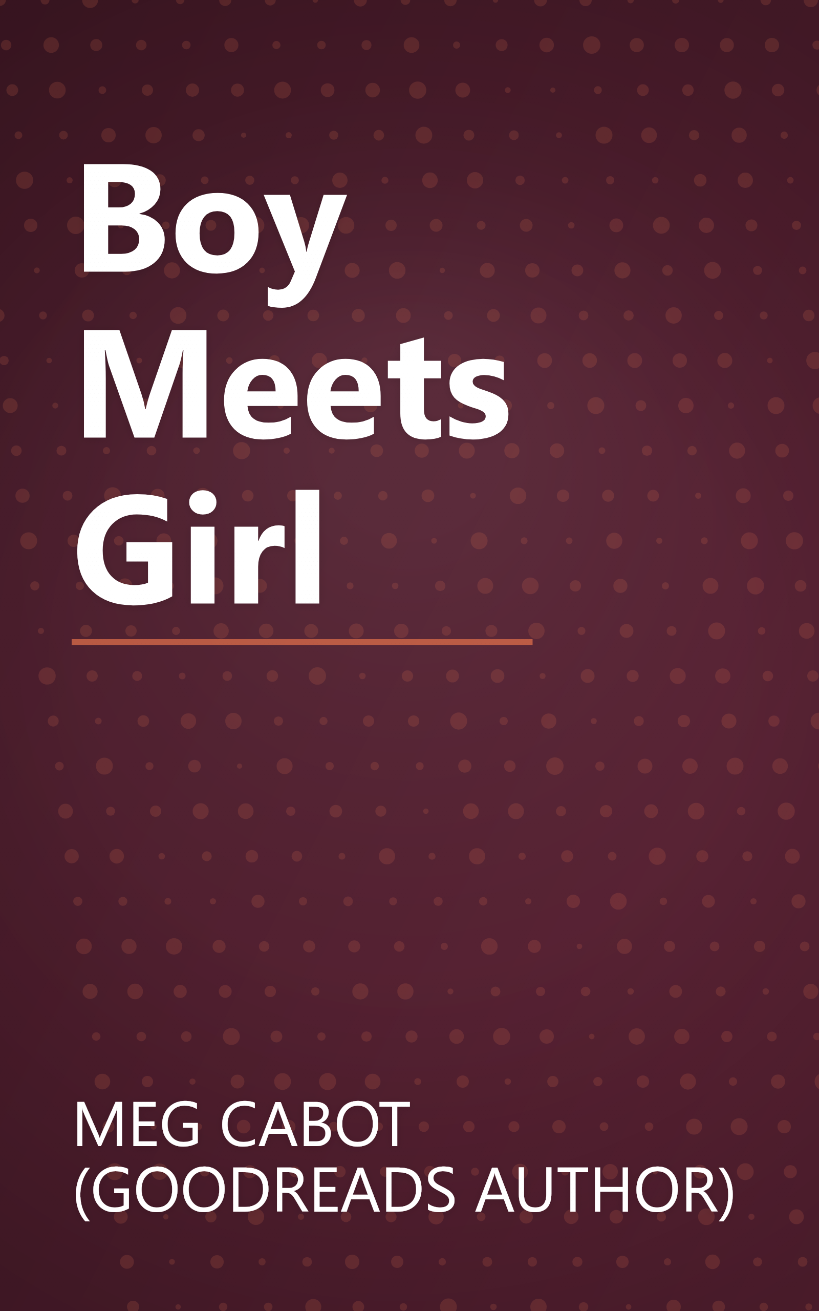 Boy Meets Girl book cover