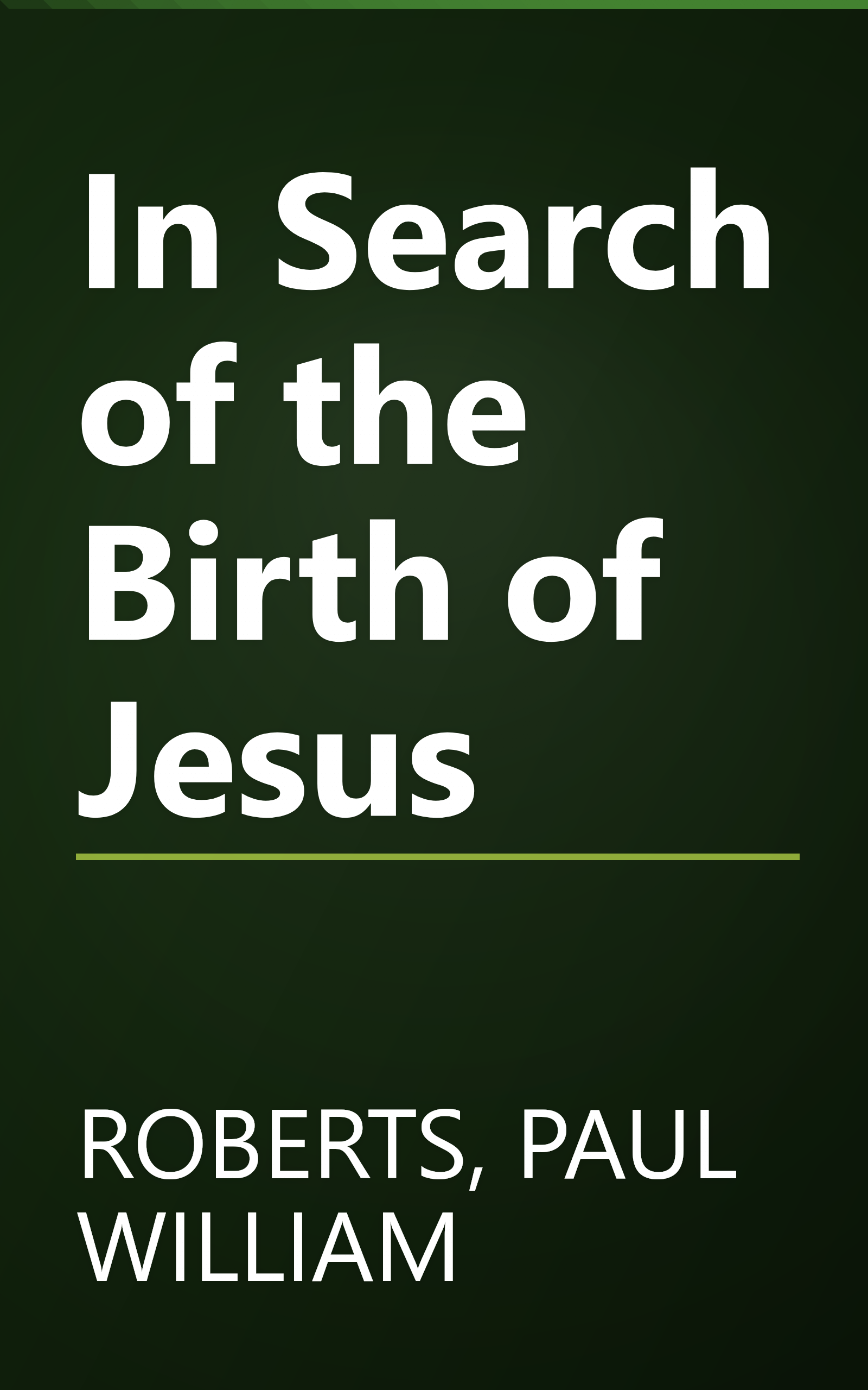 In Search of the Birth of Jesus book cover