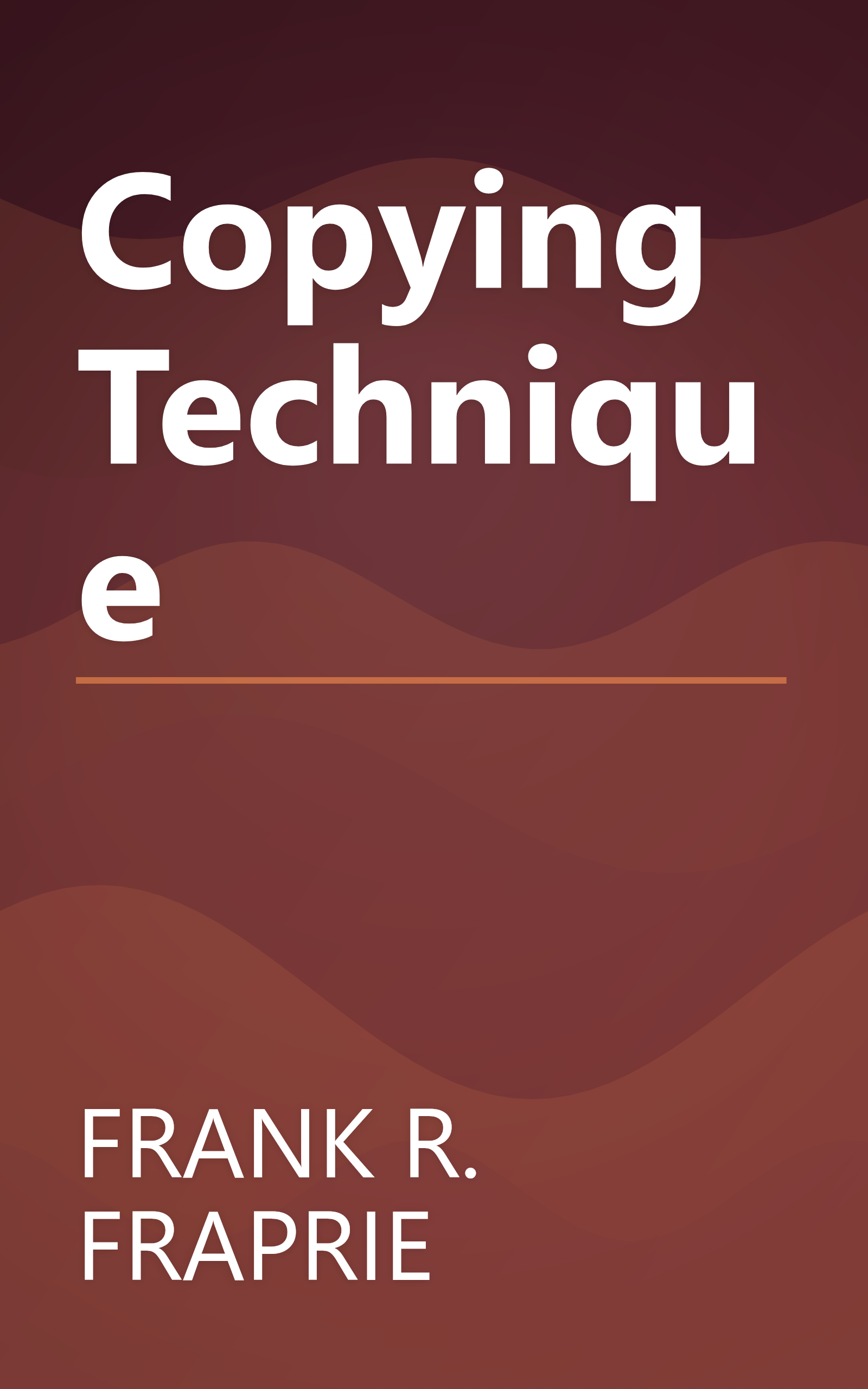 Copying Technique book cover