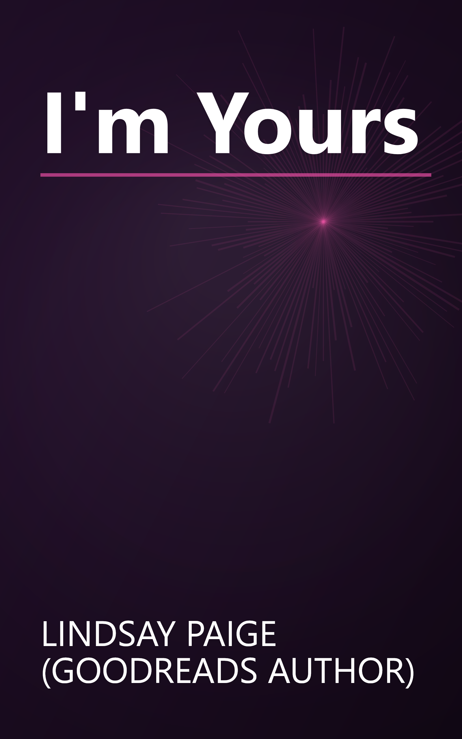 I'm Yours book cover