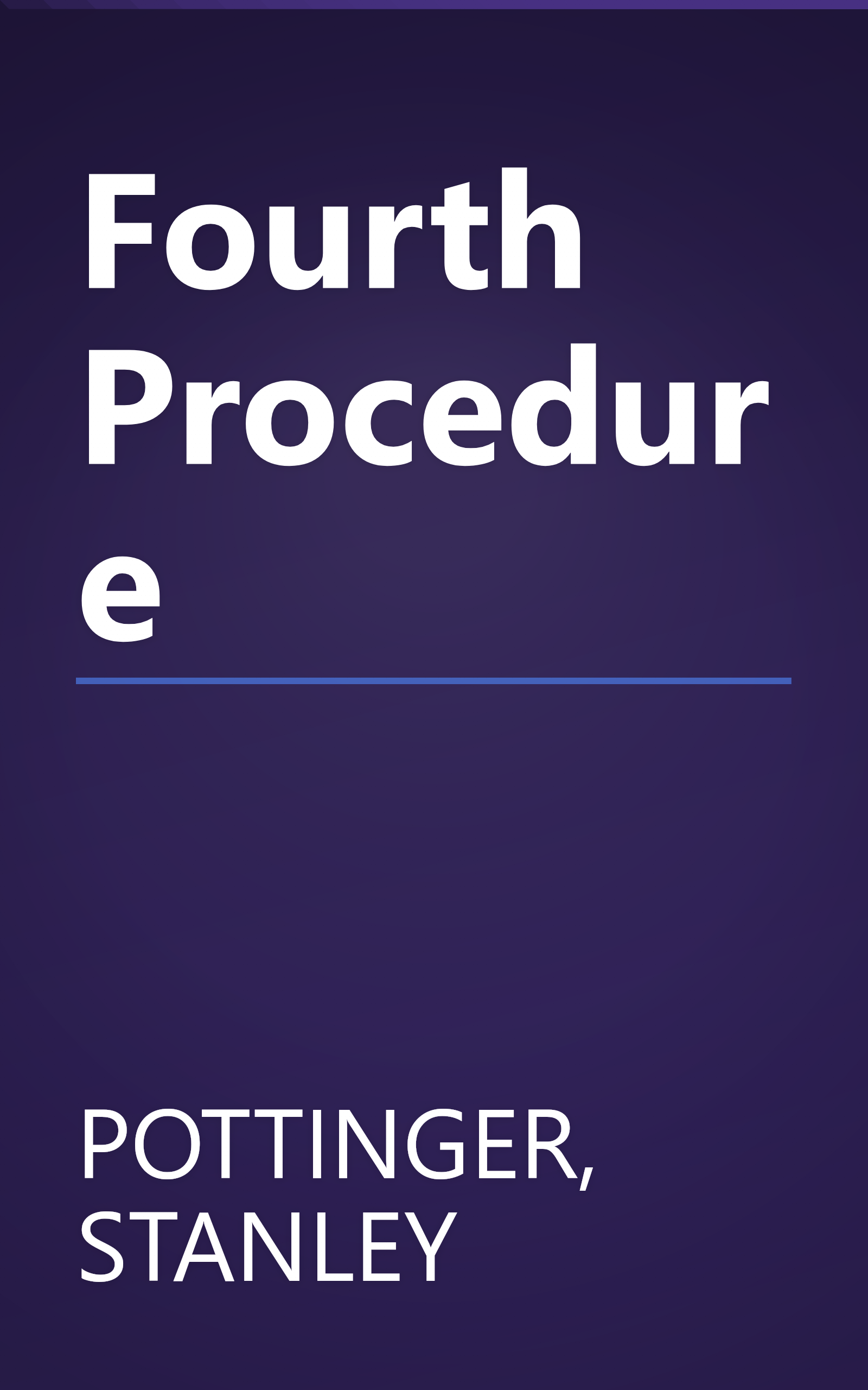 Fourth Procedure book cover