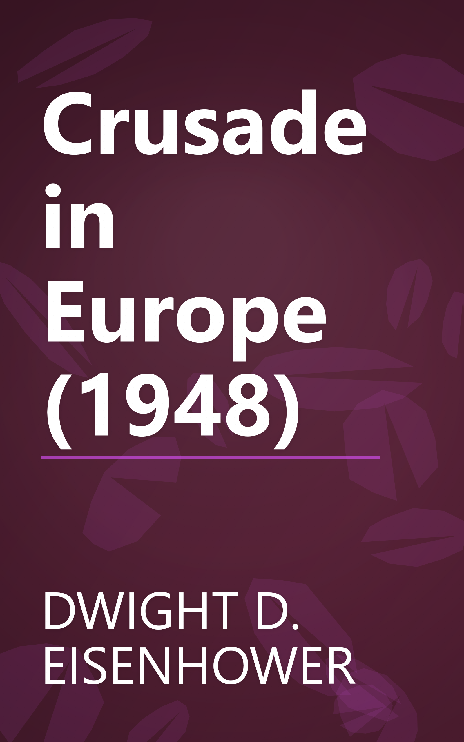 Crusade in Europe (1948) book cover
