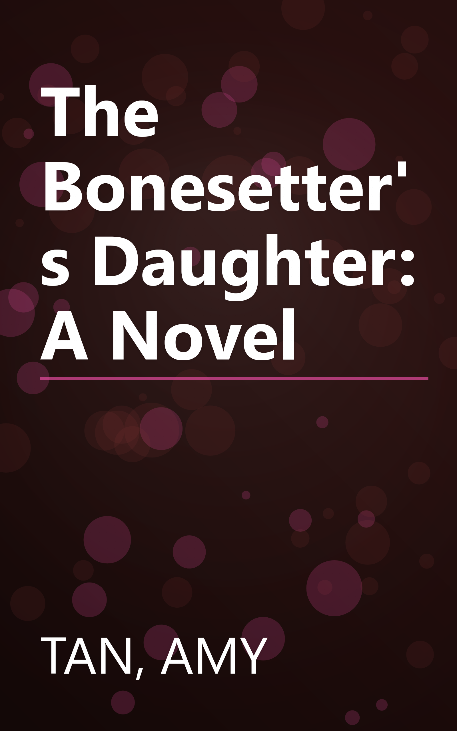 The Bonesetter's Daughter: A Novel book cover