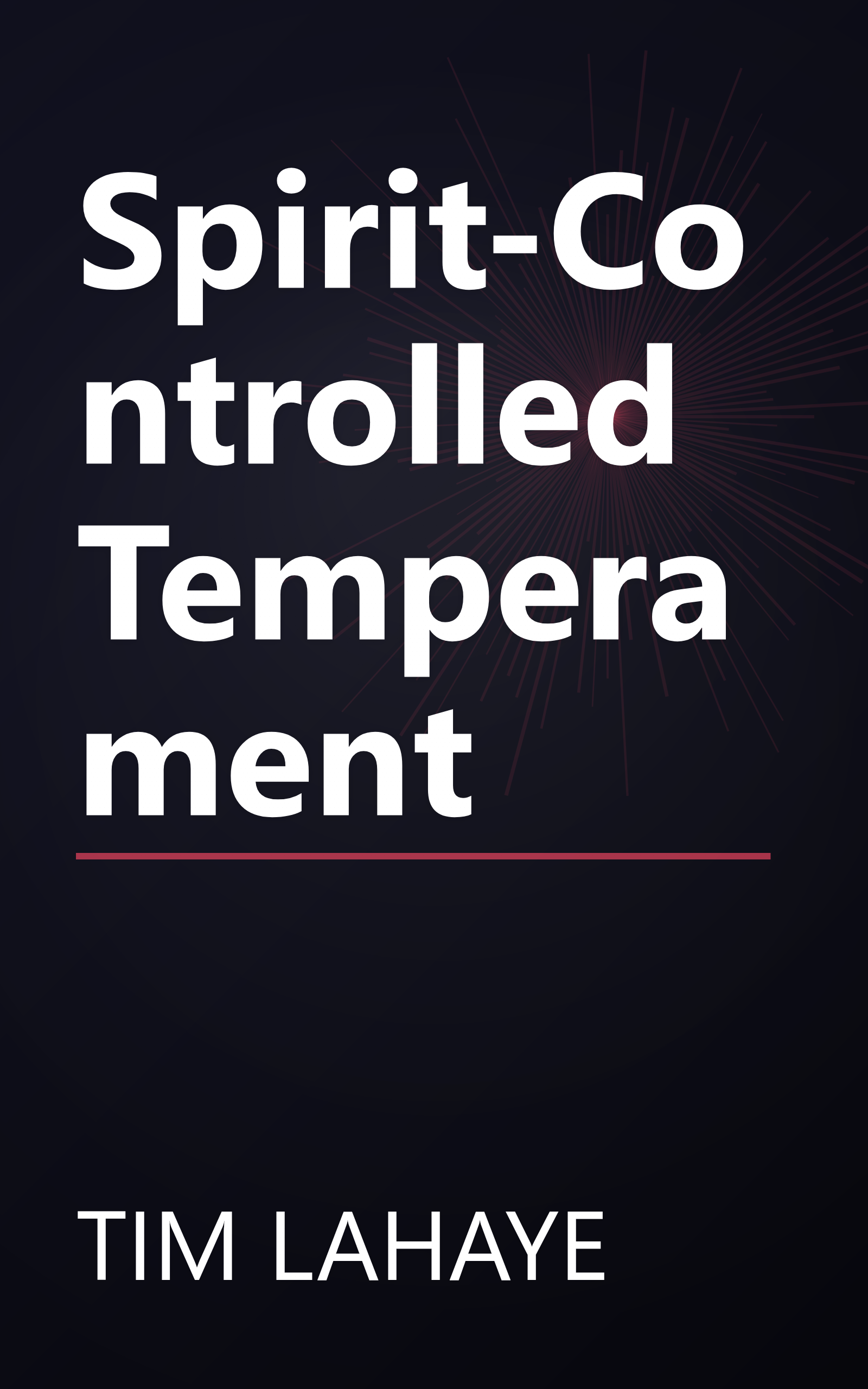 Spirit-Controlled Temperament book cover