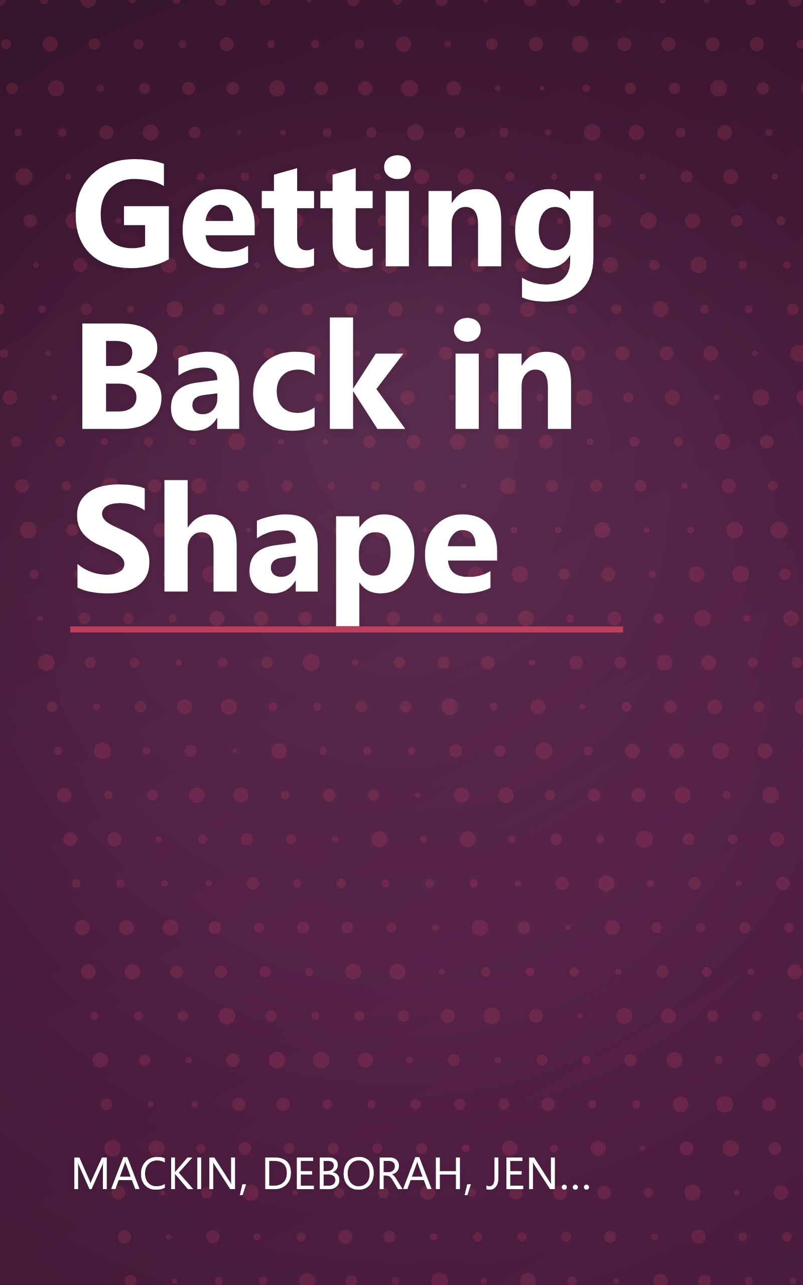 Getting Back in Shape book cover