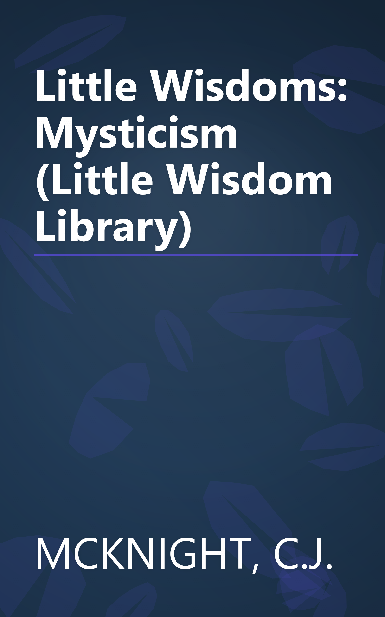 Little Wisdoms: Mysticism (Little Wisdom Library) book cover