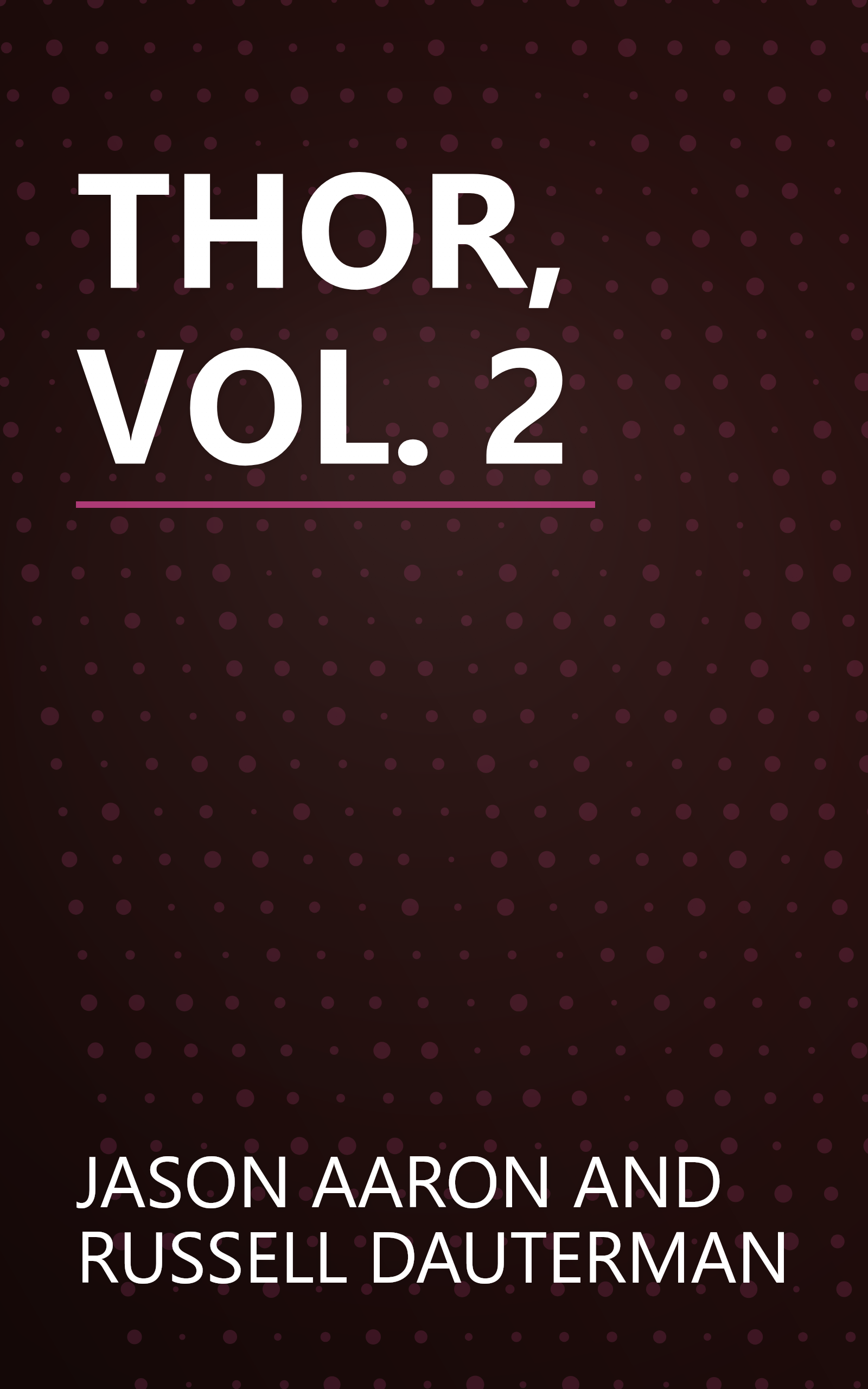 THOR, VOL. 2 book cover