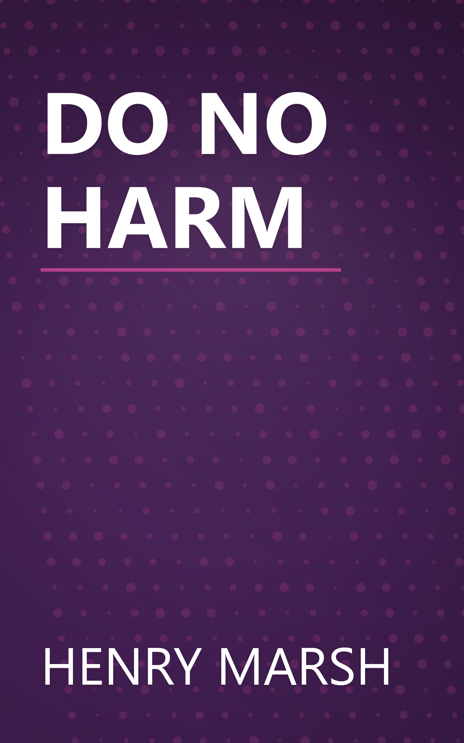 DO NO HARM book cover