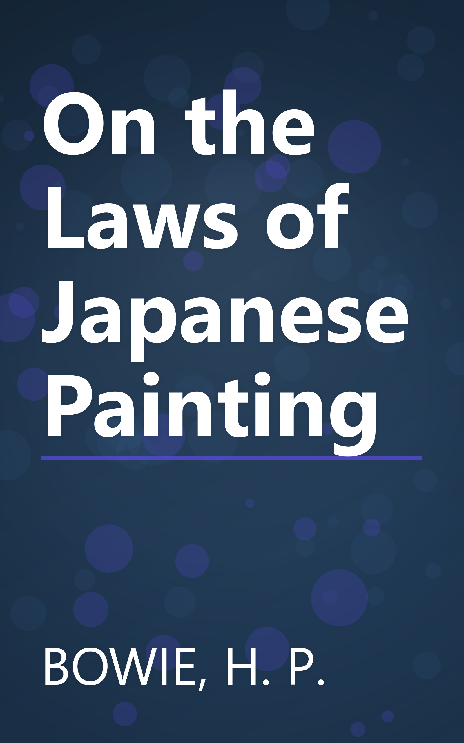 On the Laws of Japanese Painting book cover