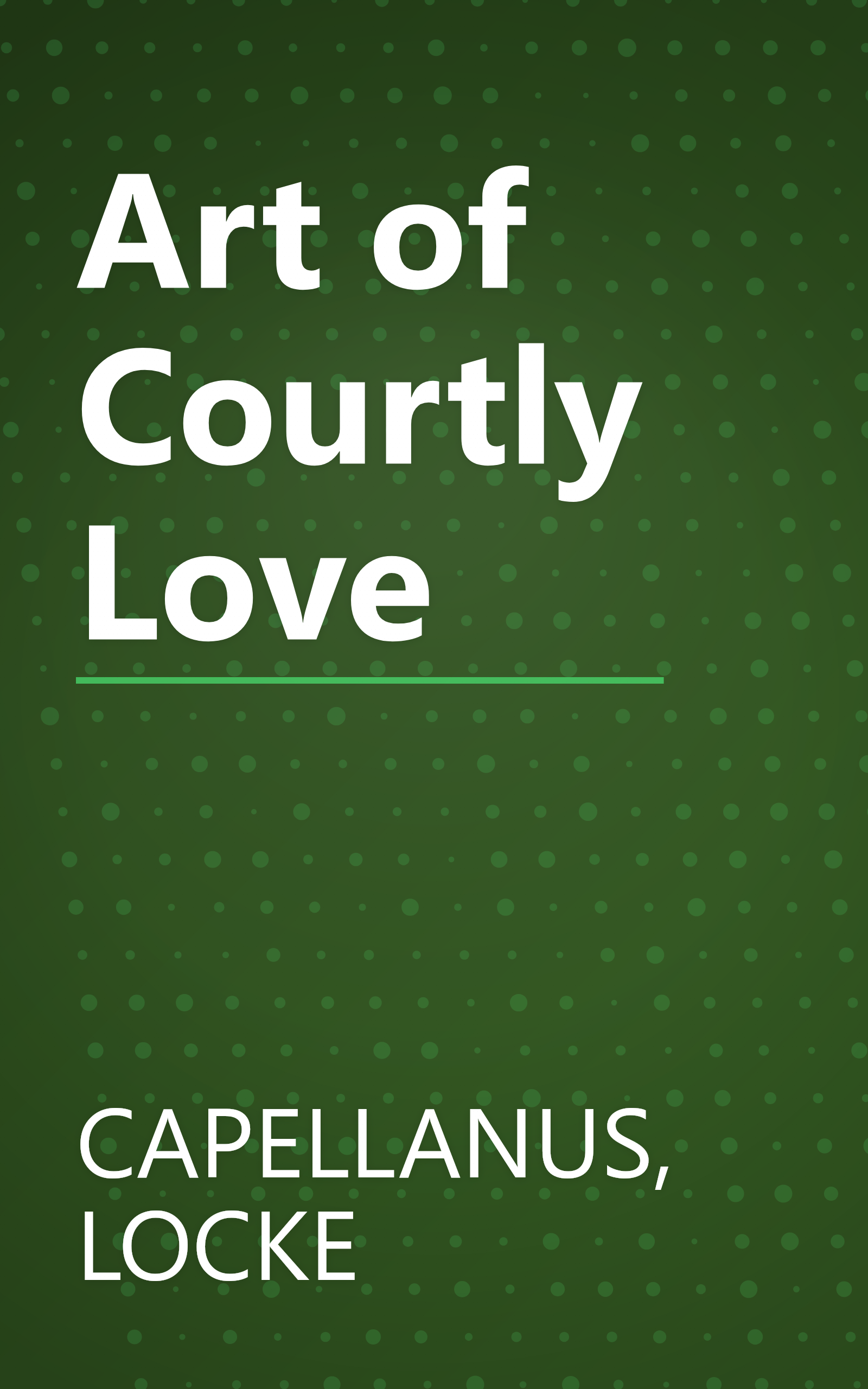Art of Courtly Love book cover