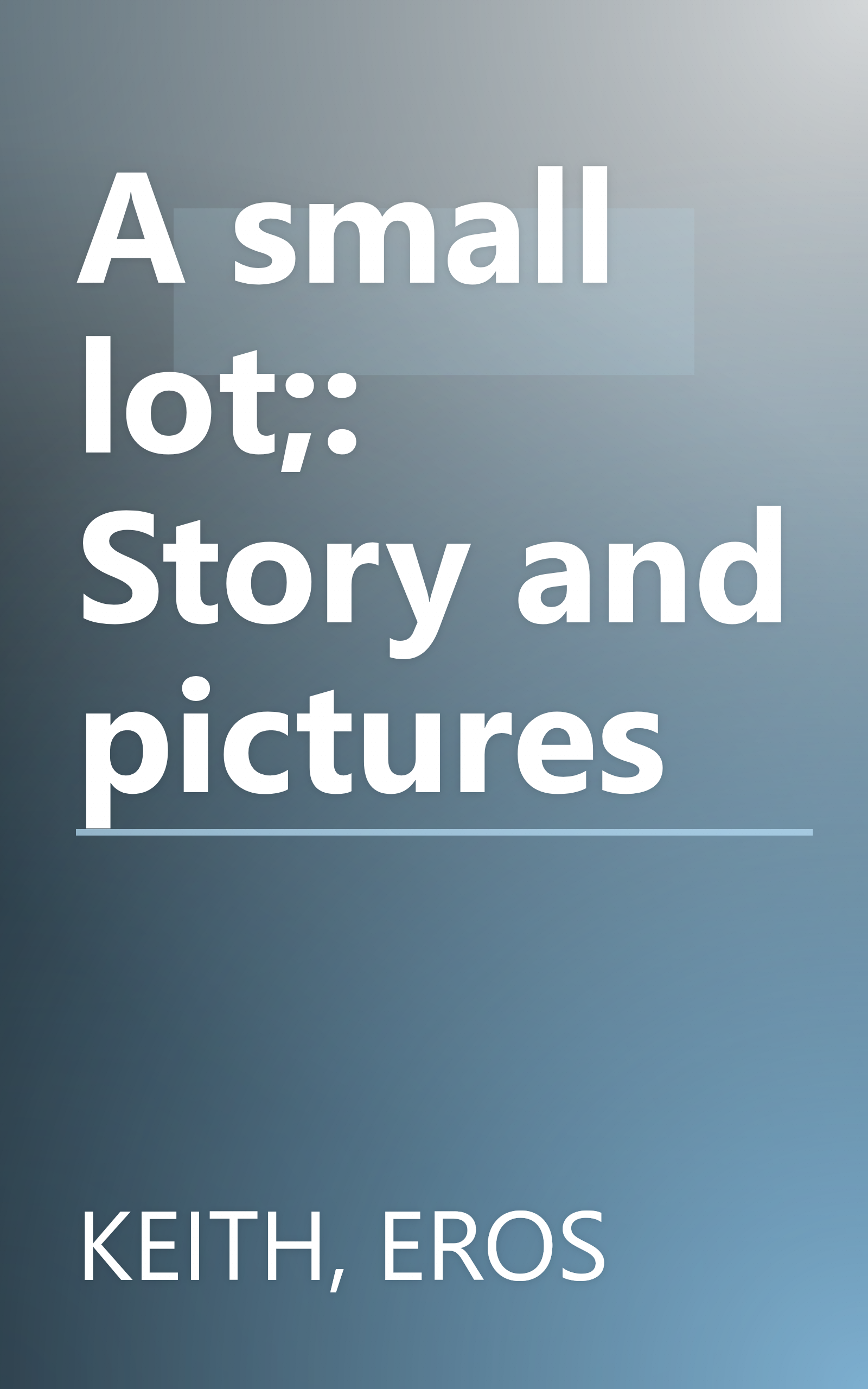 A small lot;: Story and pictures book cover