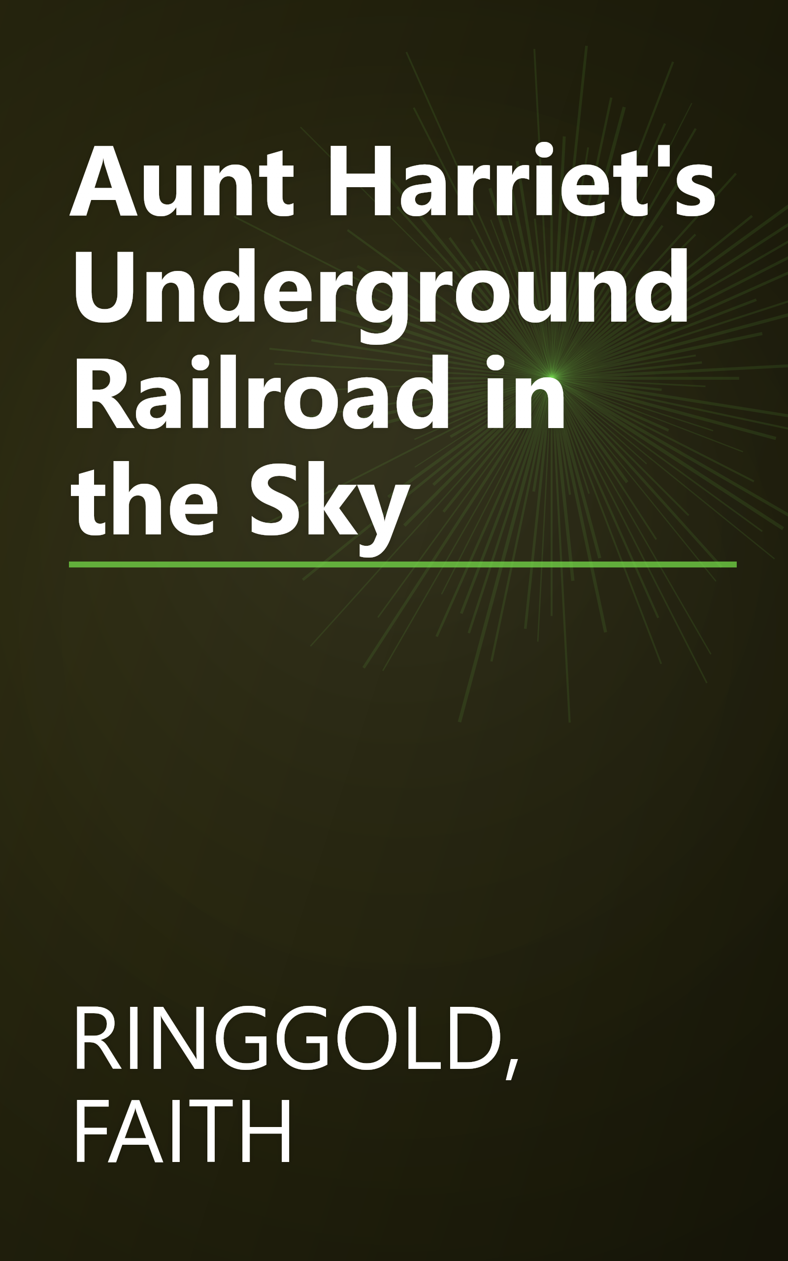 Aunt Harriet's Underground Railroad in the Sky book cover