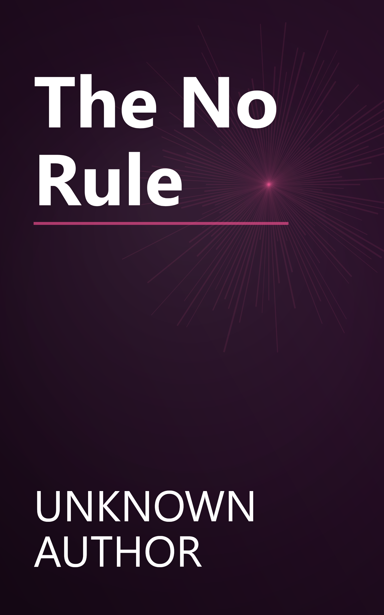 The No       Rule book cover