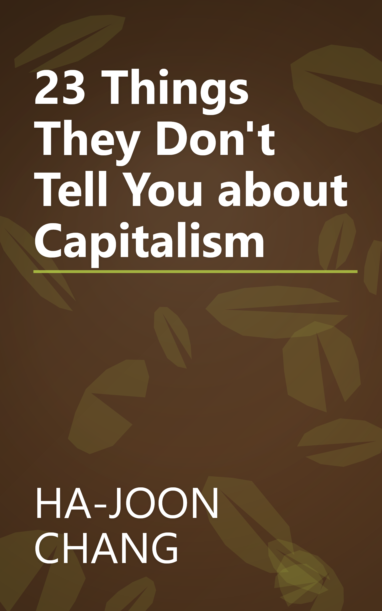 23 Things They Don't Tell You about Capitalism book cover