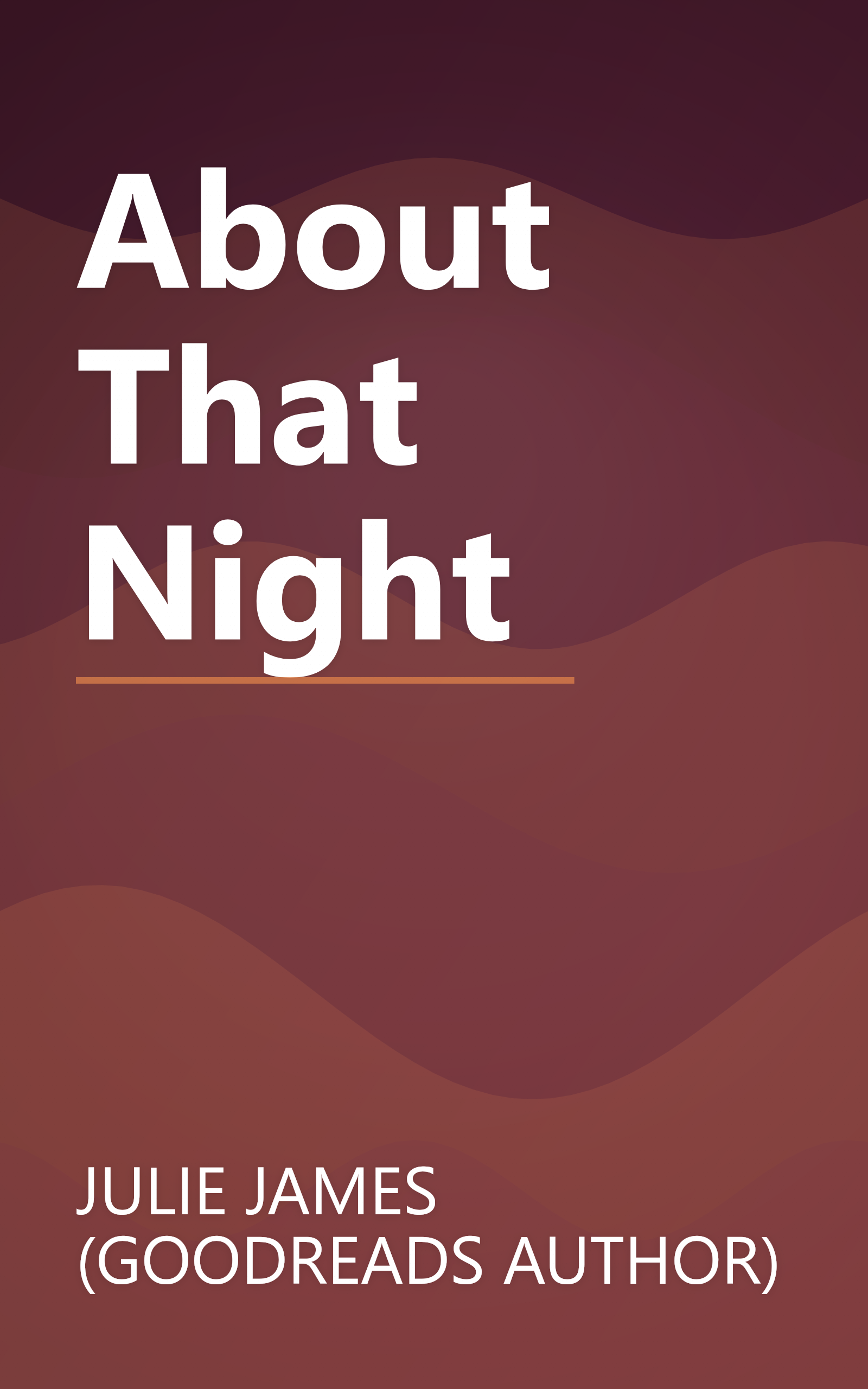 About That Night book cover